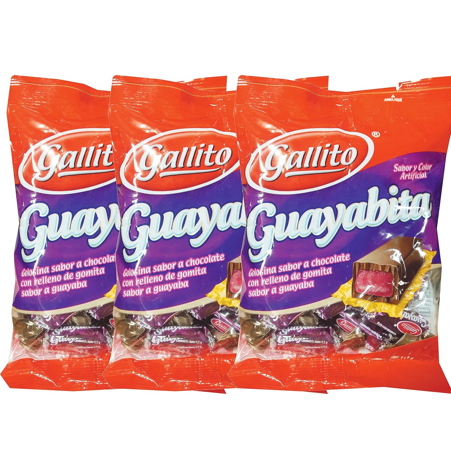 Amazon.com : Snack Gallito (Guayabita) 3 Pack : Candy : Grocery ...