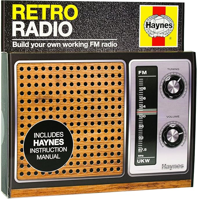 Amazon.com: Haynes HRR1493 Retro Radio Construction Kit, Black : Toys ...