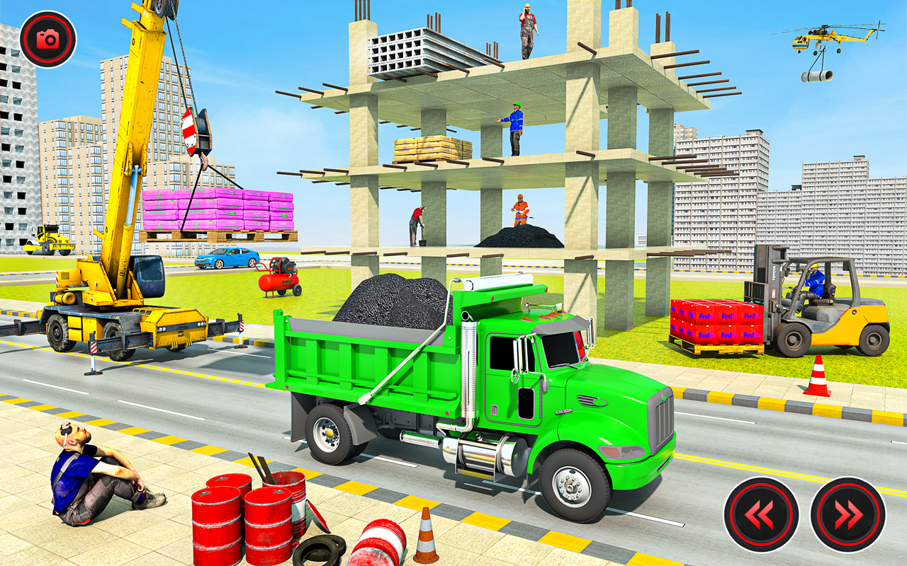 City Construction Simulator Crane Games - Snow Excavator Games - Road ...