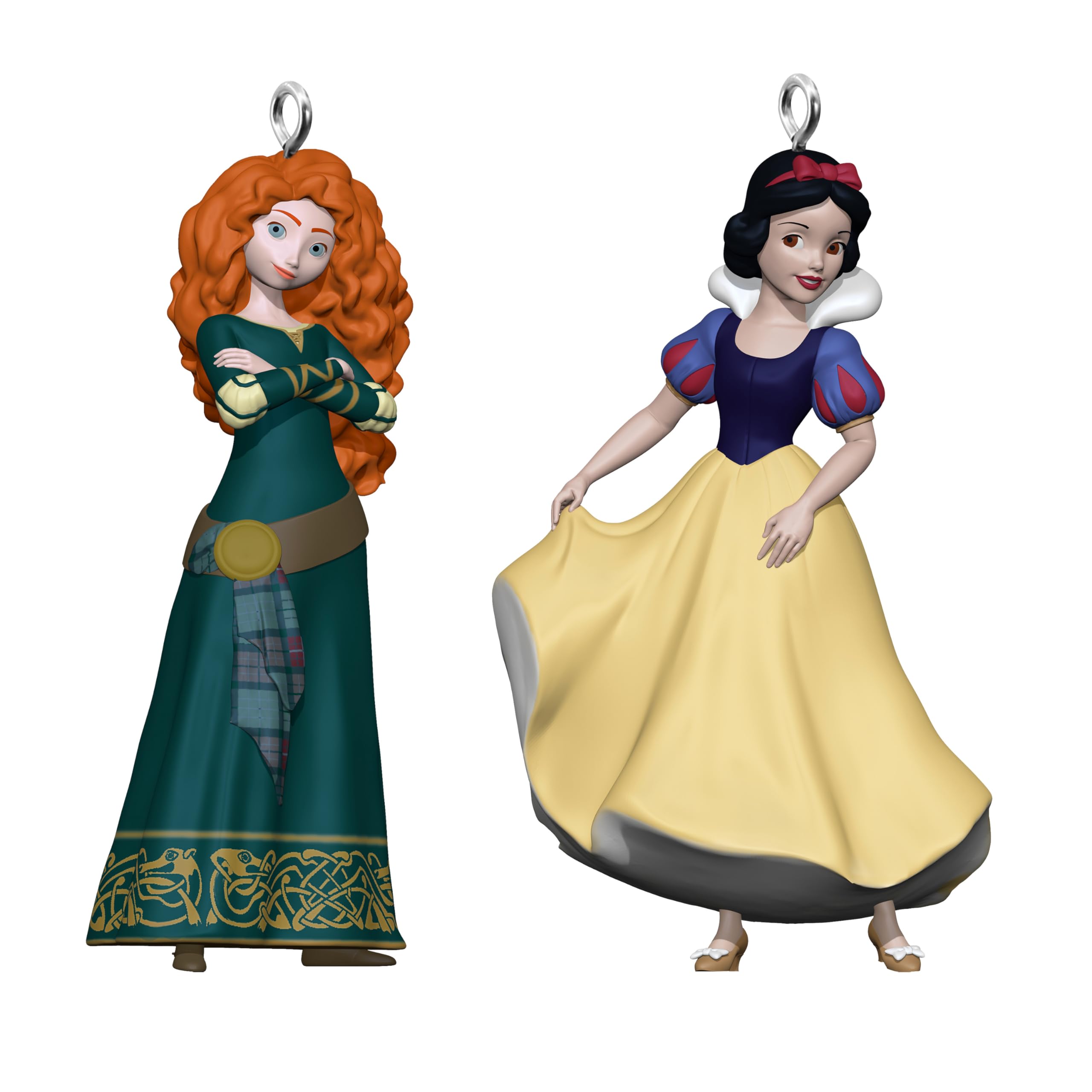 Amazon.com: Hallmark Keepsake Disney Princess Mini Christmas Ornaments 2024, Merida and Snow ...