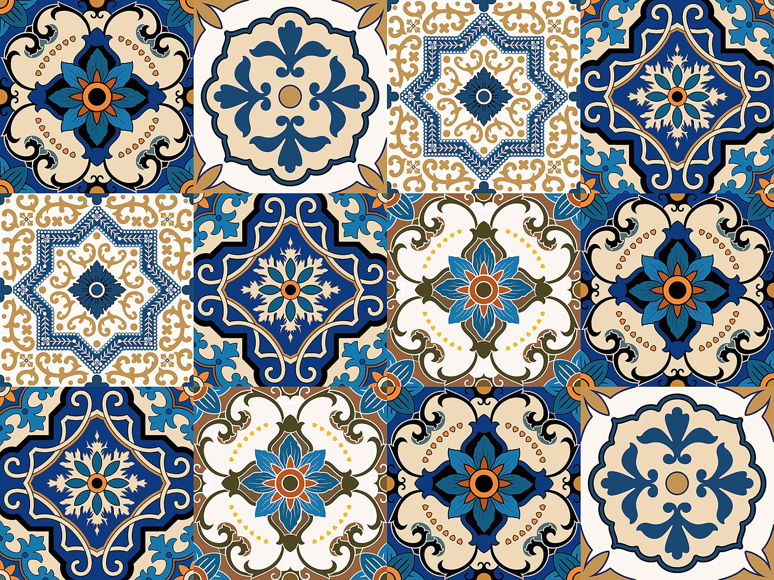 Amazon.com: 20PCS Tile Stickers, 6x6 Inch Peel and Stick Tile Stickers ...