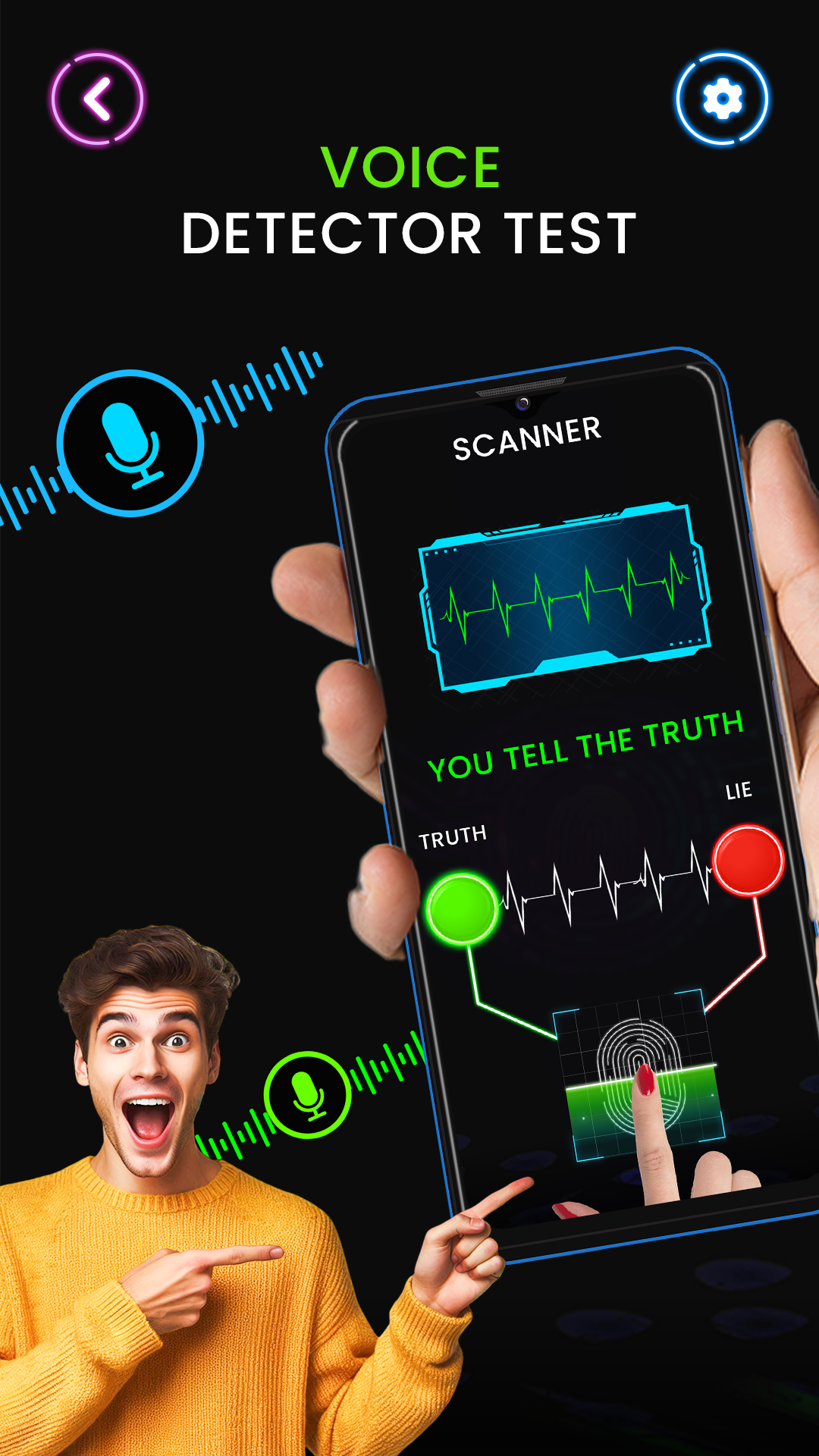 Lie Detector App - Truth Or lie Detector : Fun Prank app for Prank call ...