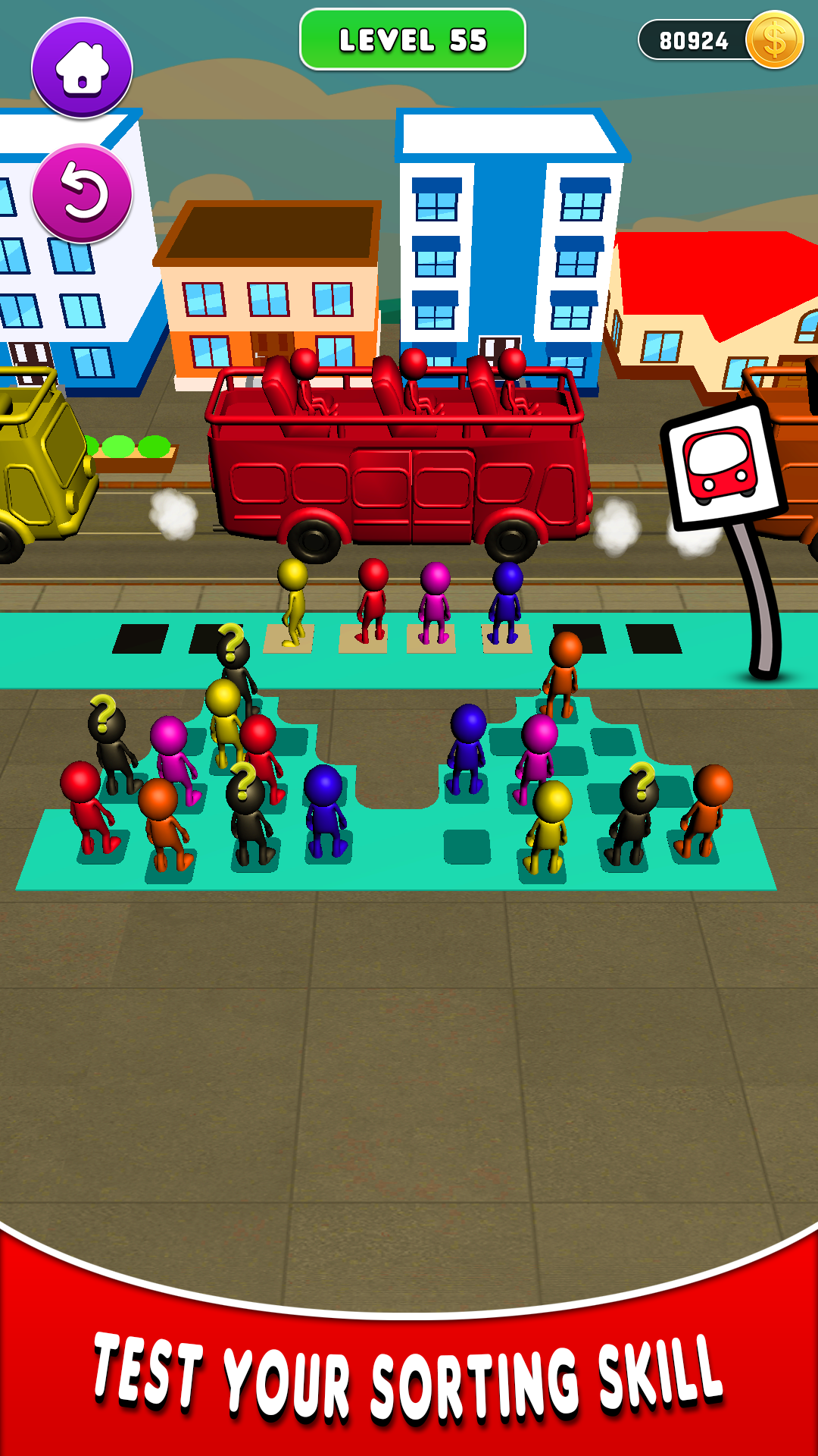 Passenger Jam Master 3D: Bus Rush & Stickman Color Sorting Puzzle Game ...