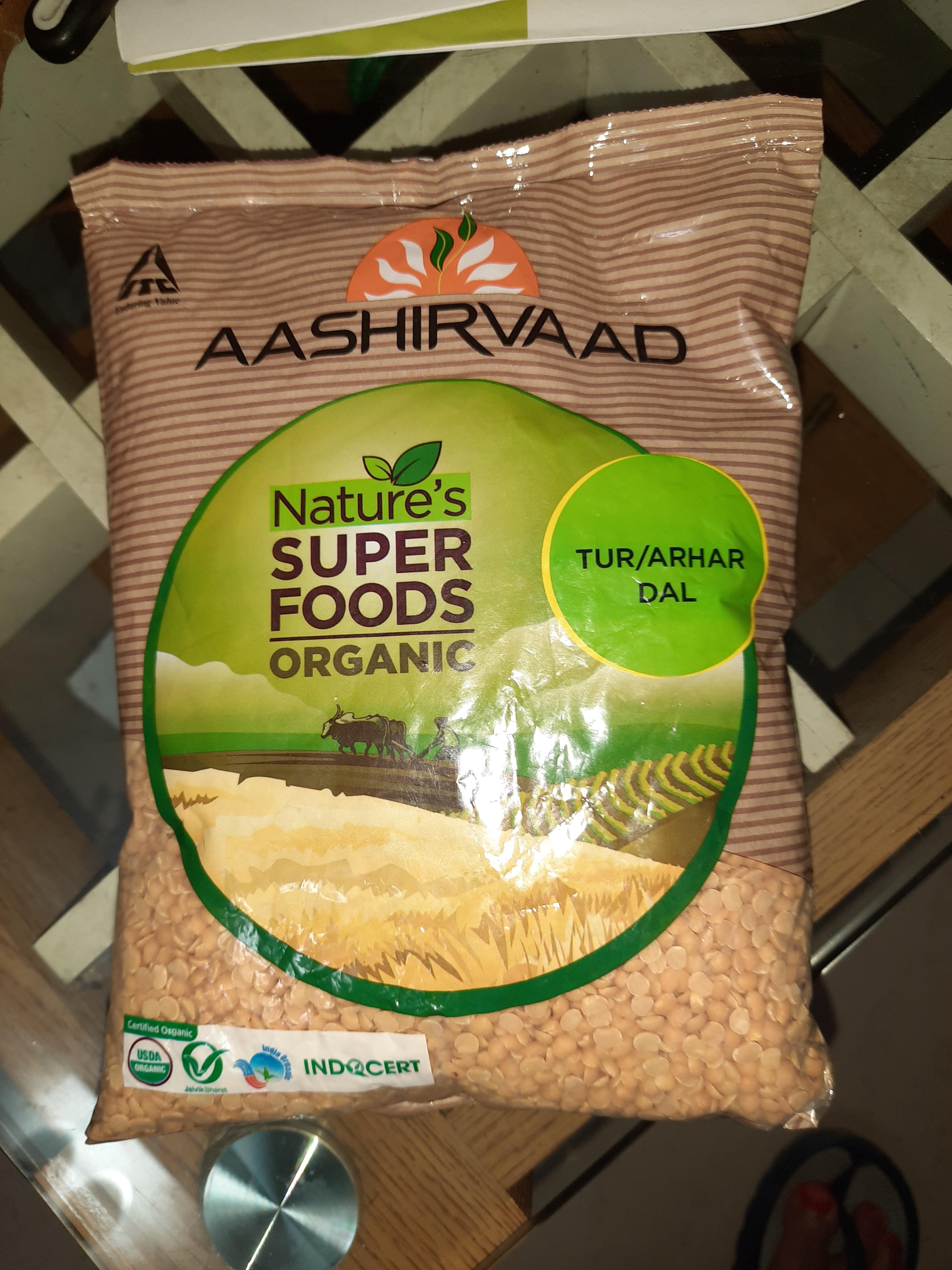 Aashirvaad Organic Arhar/ Tur Dal, 1 Kg, 100% Organic Arhar/ Tur Dal ...