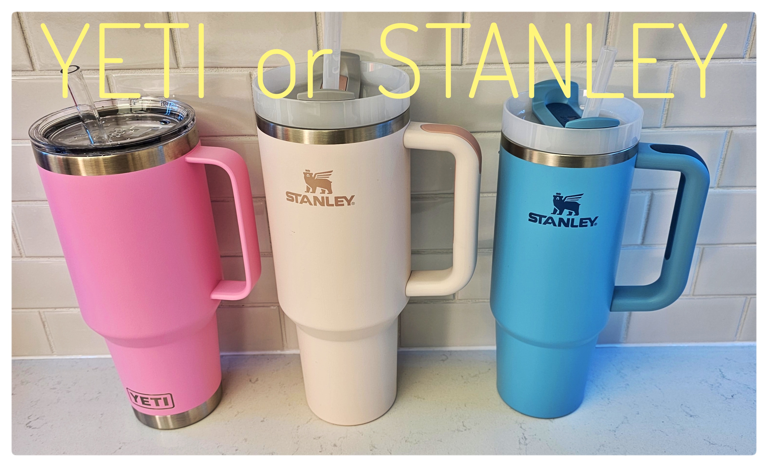 Watch Yeti 42 oz vs Stanley 40 oz & 30 oz Tumbler With Handle on Amazon ...