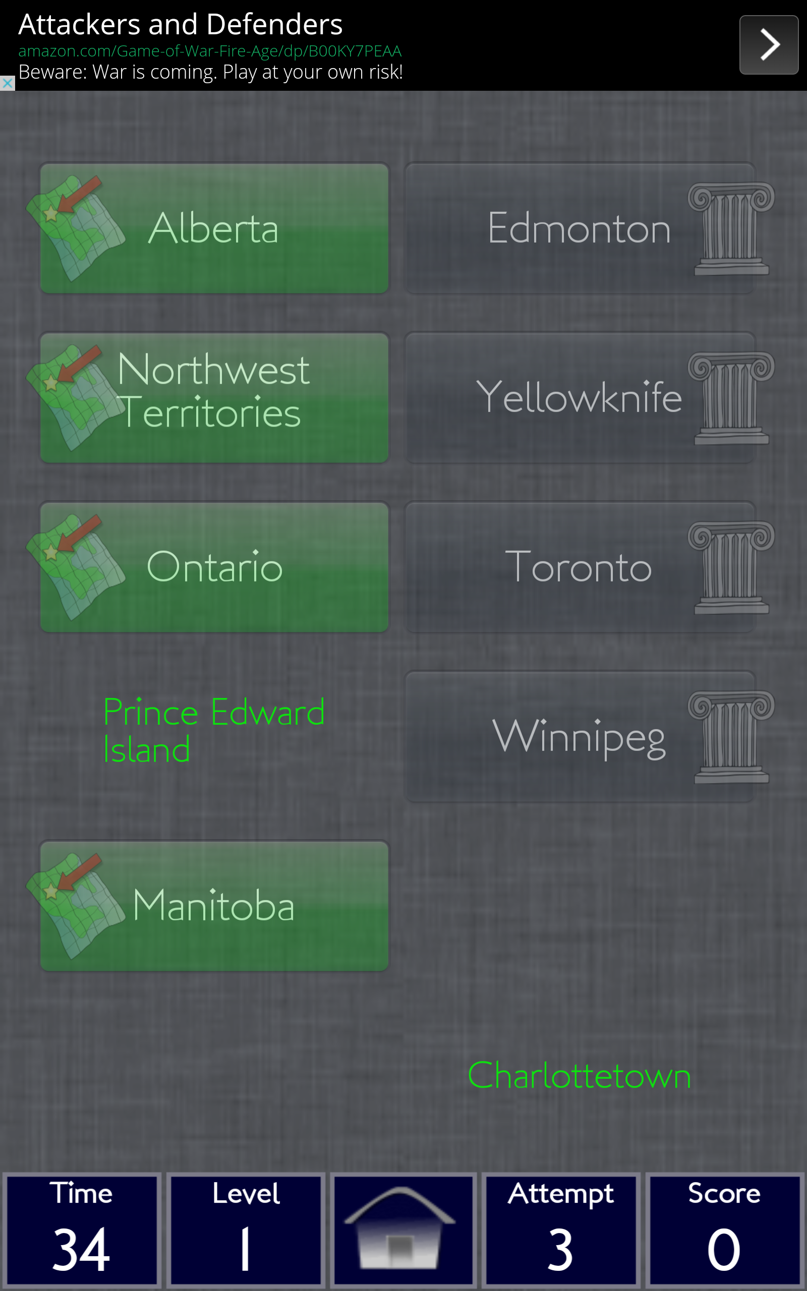Canada Provinces Geography Match FREE:Amazon.in:Appstore for Android