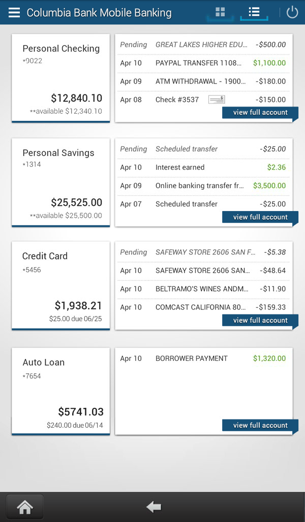 Columbia Bank Mobile Banking - App on Amazon Appstore