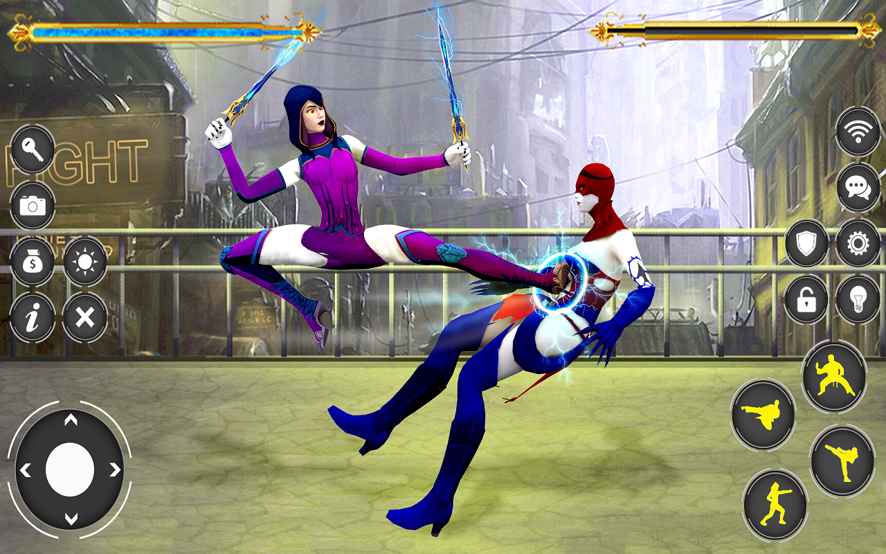 Superhero Kung Fu Gym Fighting Game - Ninja Fighting Cage Wrestling ...