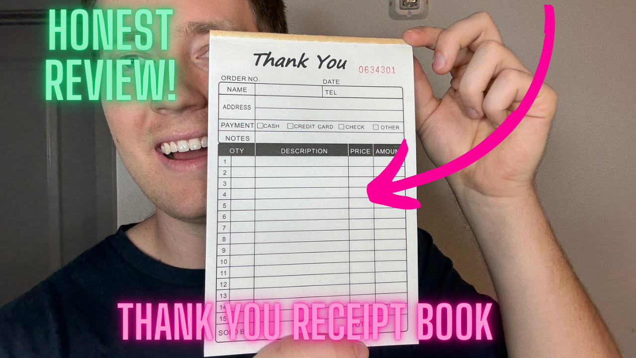Watch Thank You Receipt Book Review on Amazon Live
