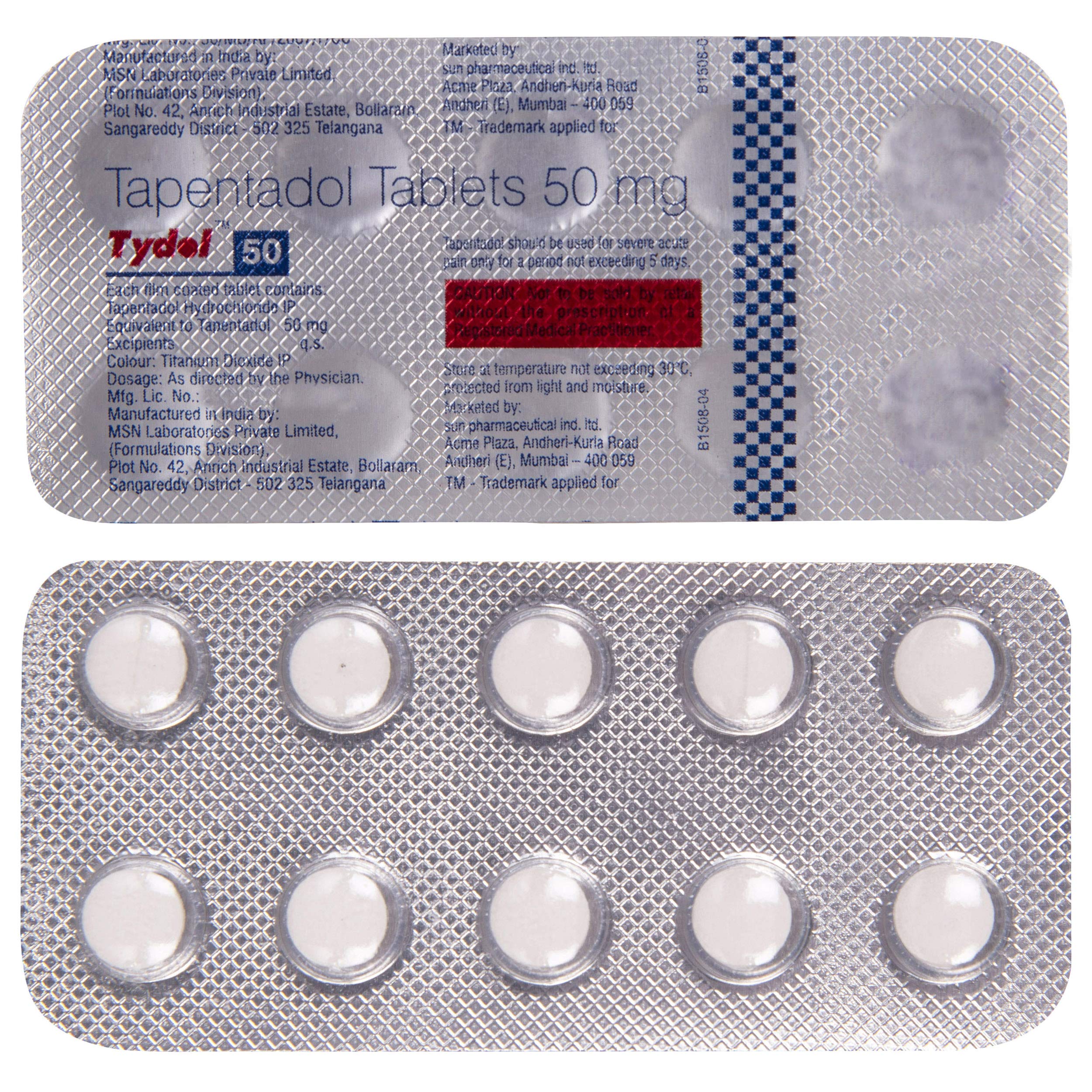 Buy Tydol 50 - Blister Pack of 10 s Online at desertcartINDIA