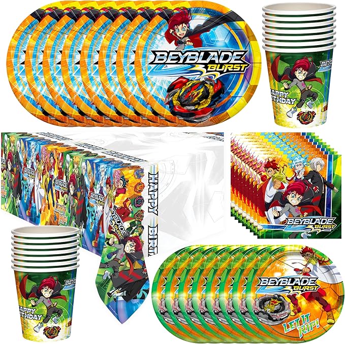 Amazon.com: Treasures Gifted Officially Licensed BEYBLADE BURST Party ...