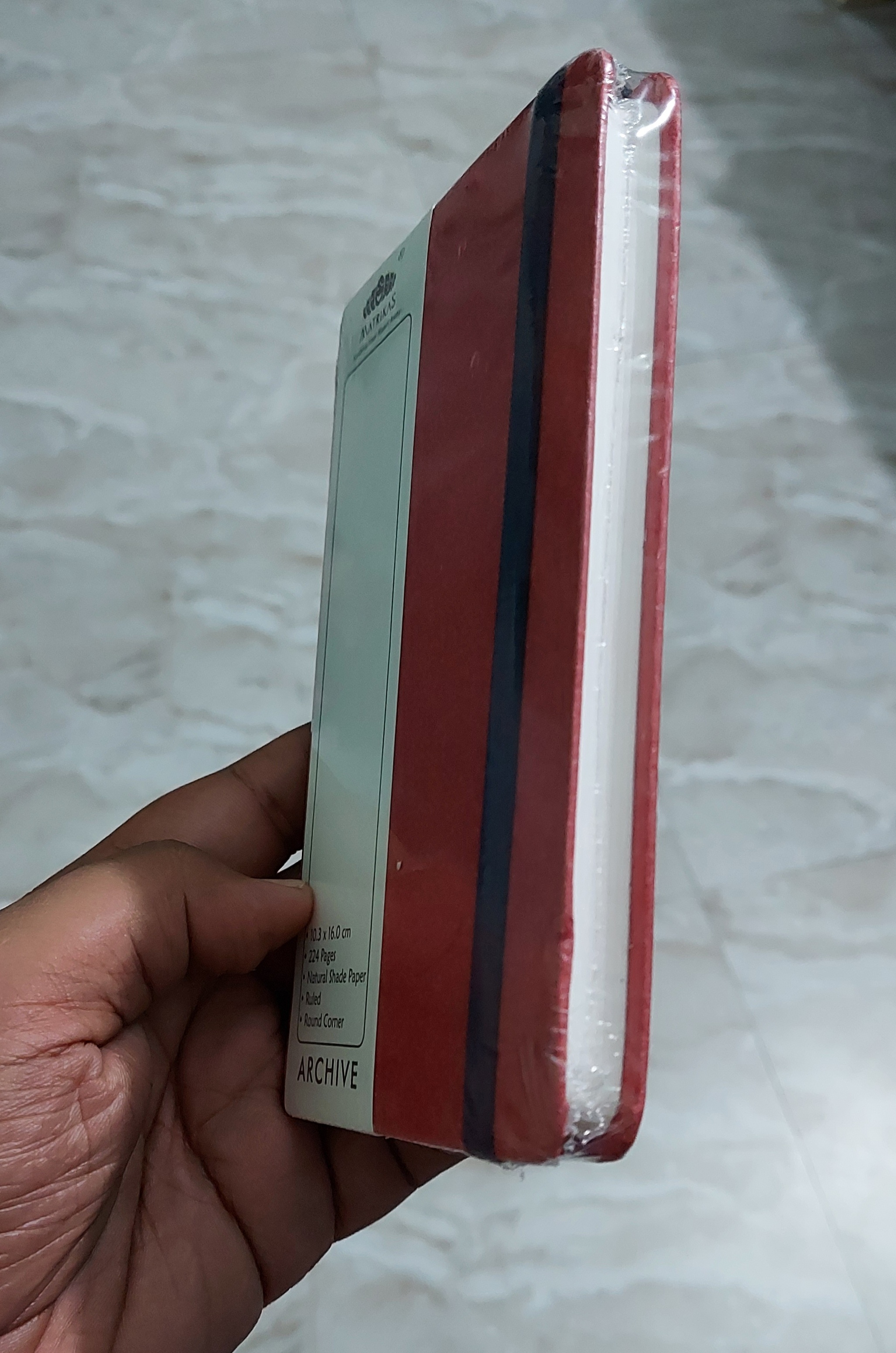 MatrikaS - ARCHIVE Notebook - Red : A6+ (102mm X 160mm), Ruled inner ...