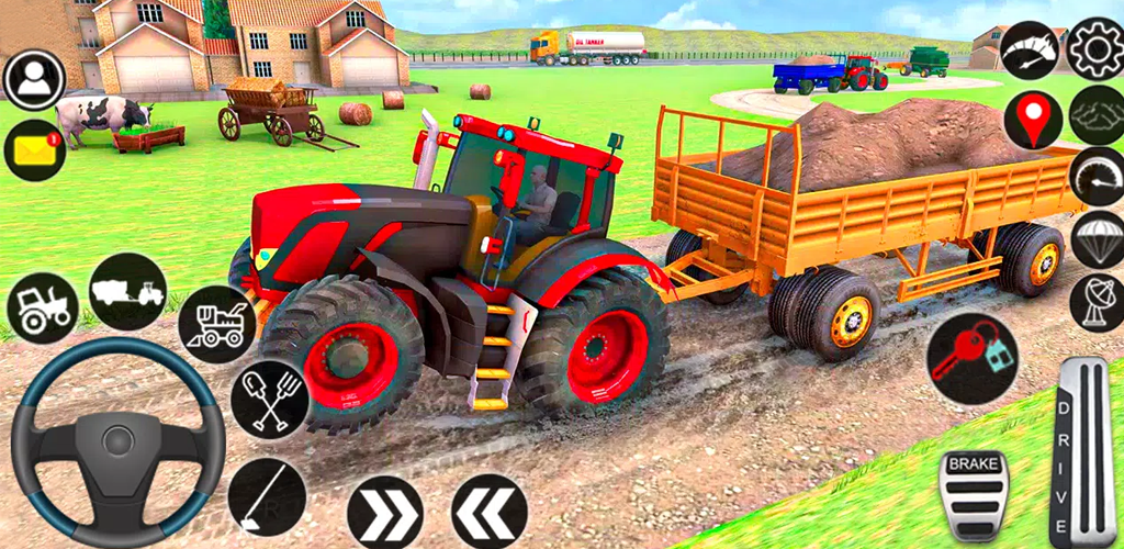 Traktor Landwirtschaft Spiel Dreschmaschine Simulator Traktor Spiele ...