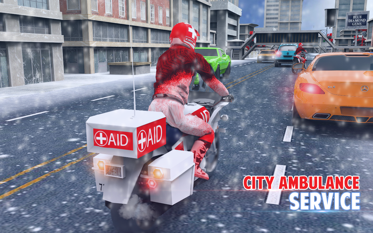 Snow Bike Ambulance Rescue Driving 911 - App on Amazon Appstore