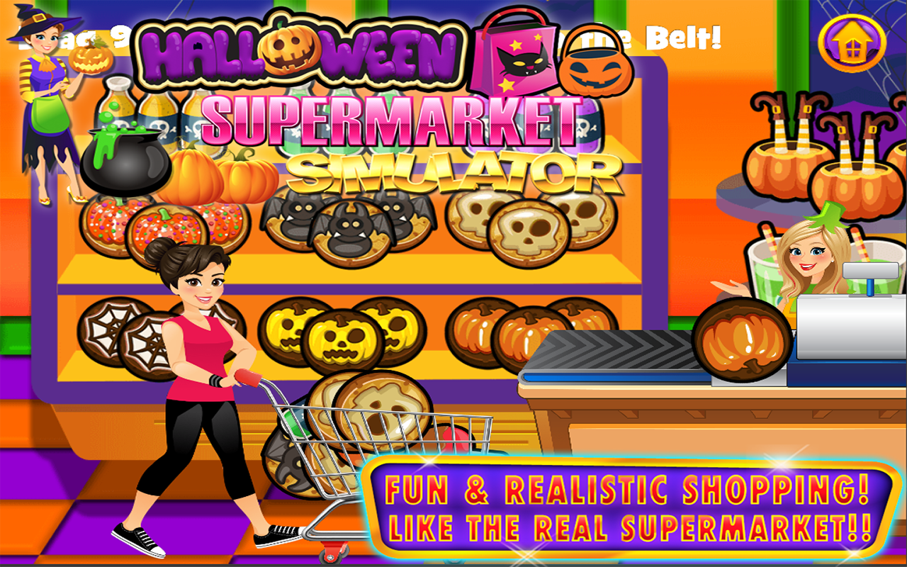 Supermarket Halloween Simulator - Kids Grocery Store & Cash Register ...