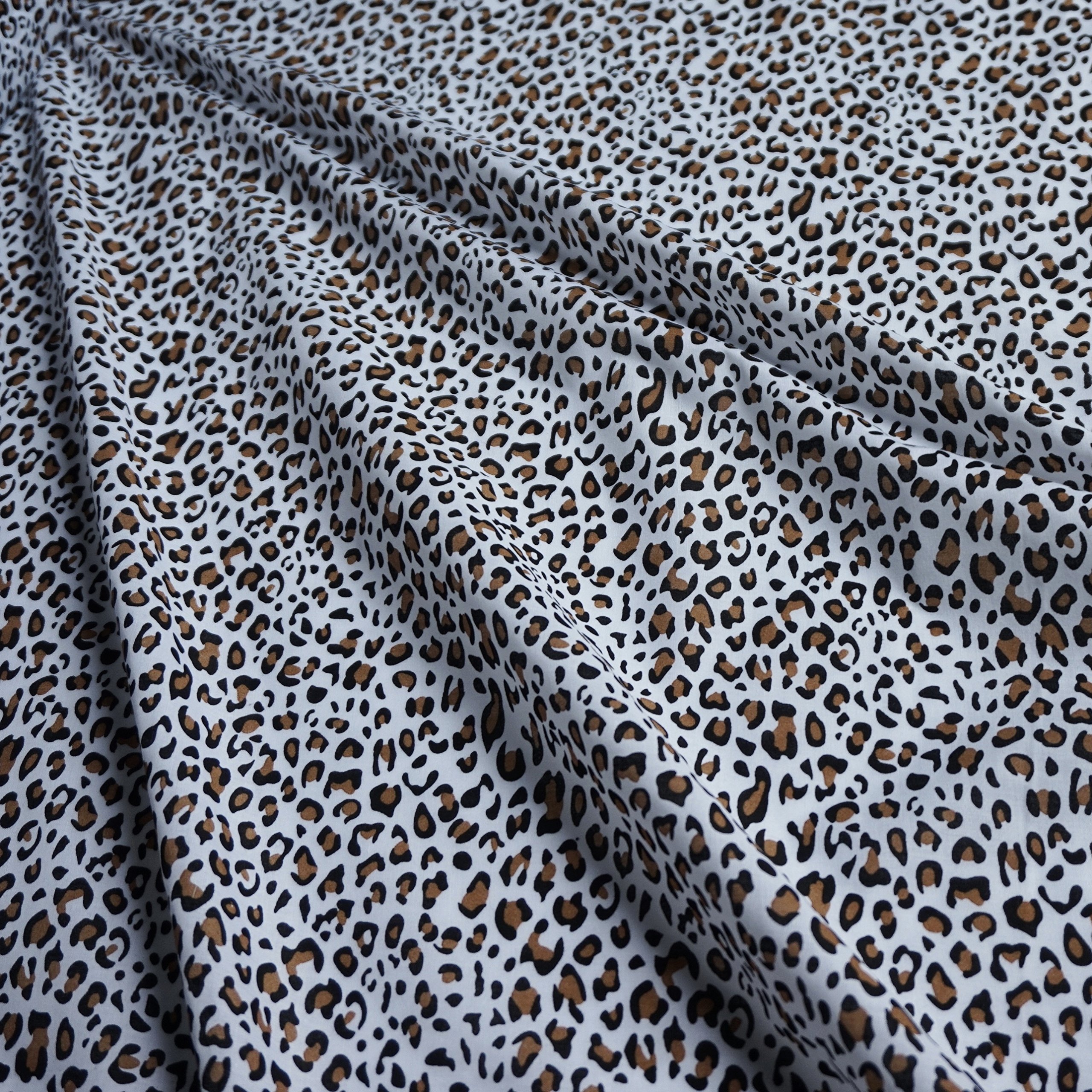 Snow Leopard Fabric