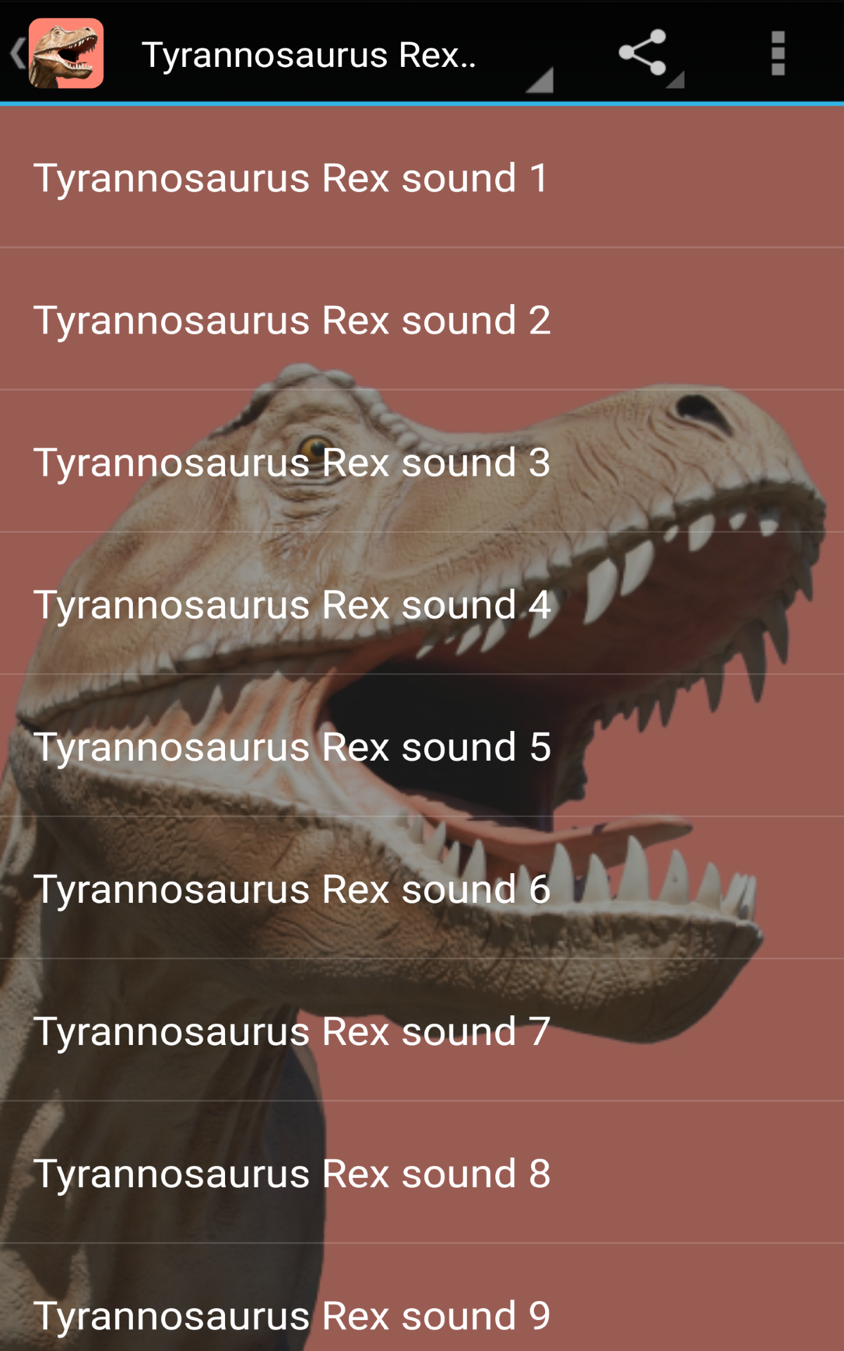 Tyrannosaurus Rex Sounds - App on the Amazon Appstore