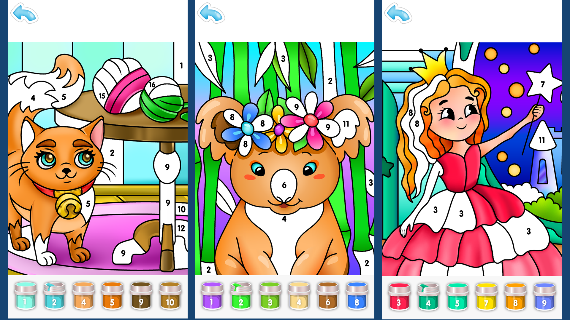 Color by Number For Kids - App on Amazon Appstore