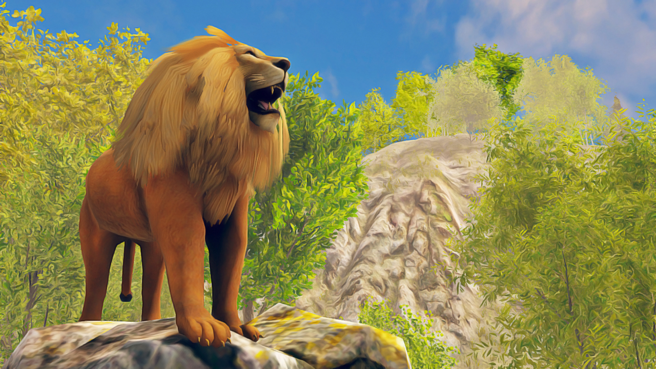 Jungle King Lion Attack Simulator: Animal Survival Game 3D ...