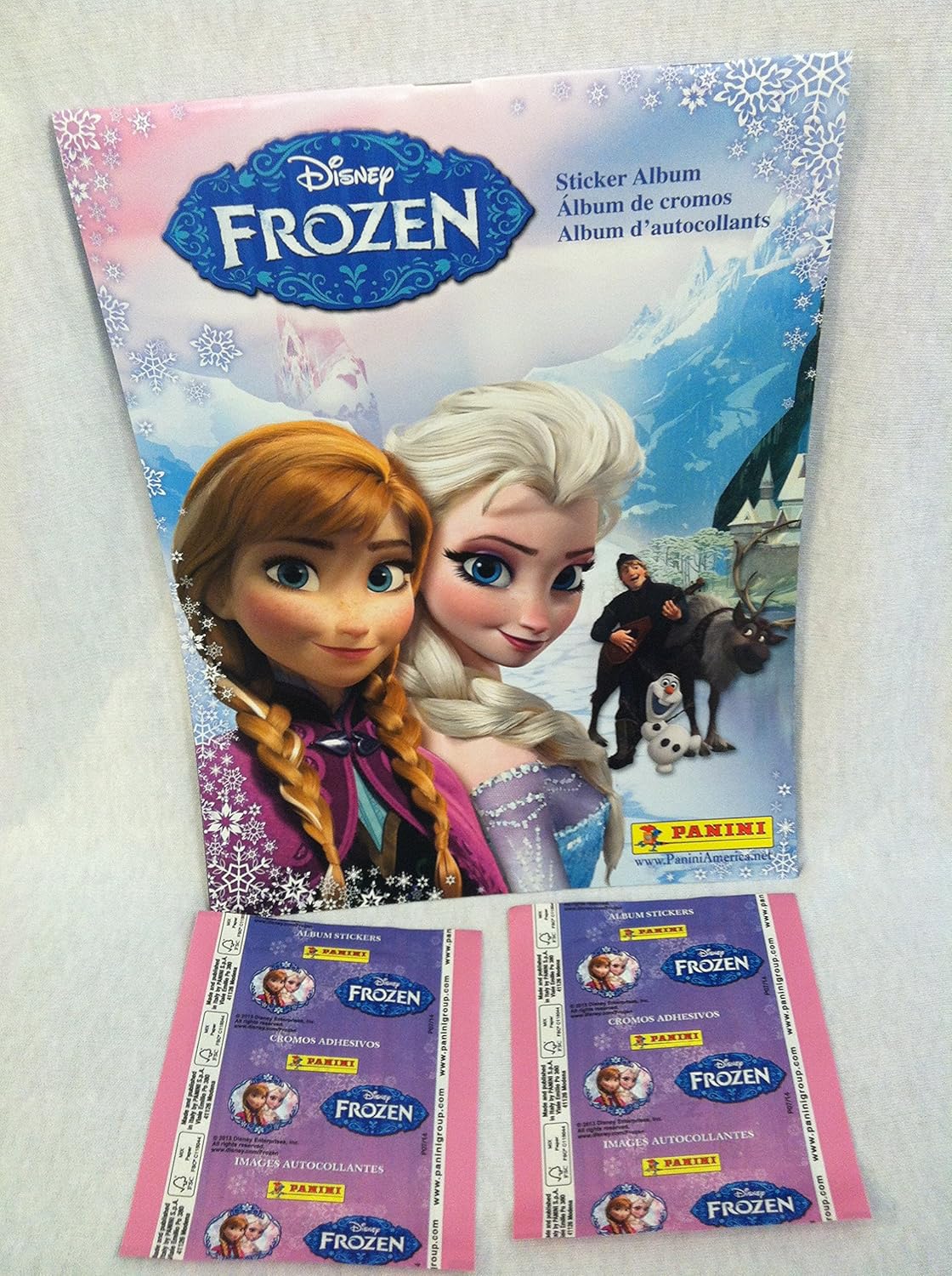 Amazon.com: Disney Frozen Sticker Album + 2 Packets of Album Stickers ...