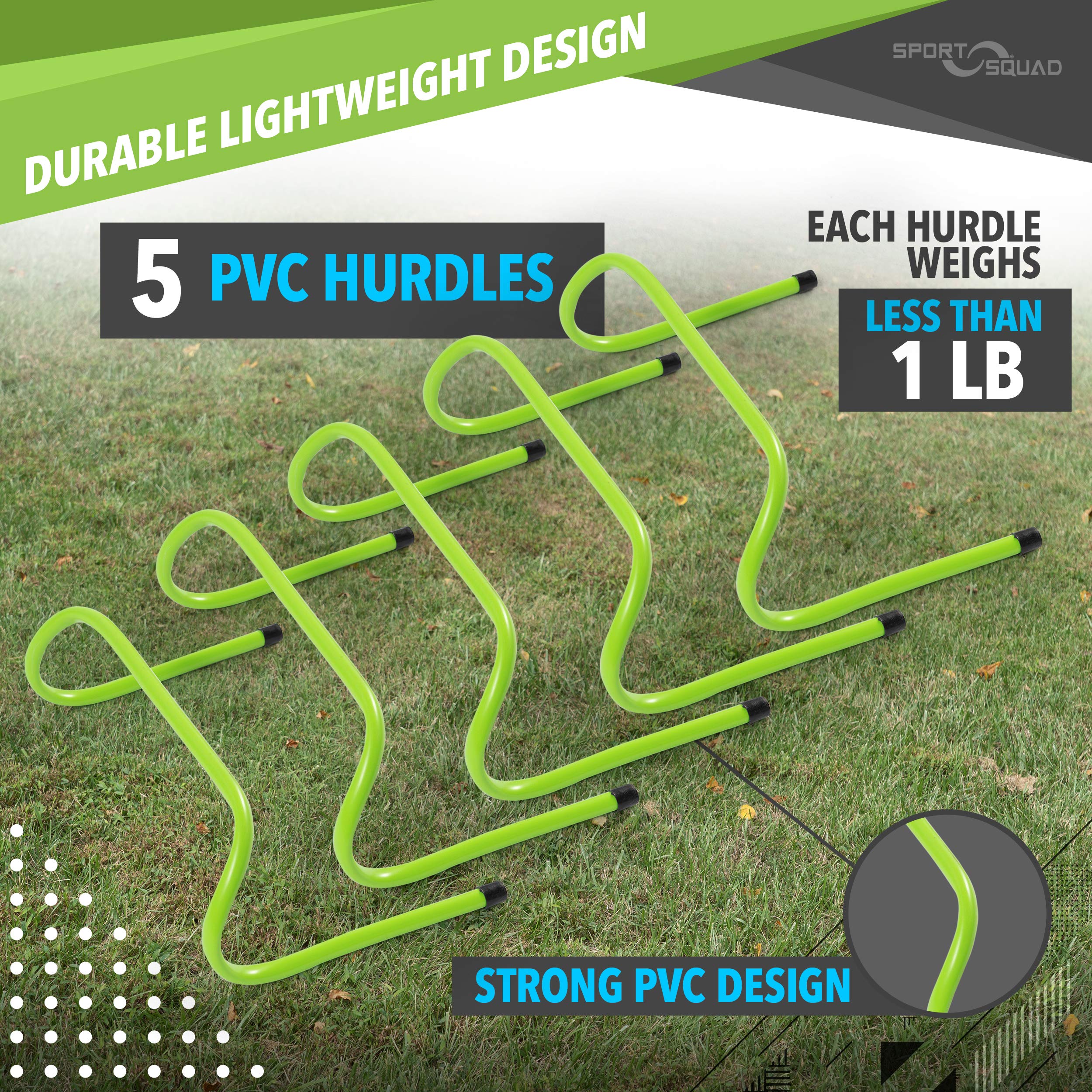 Snapklik.com : Sport Squad Speed Hurdles - 7" PVC Agility Training ...
