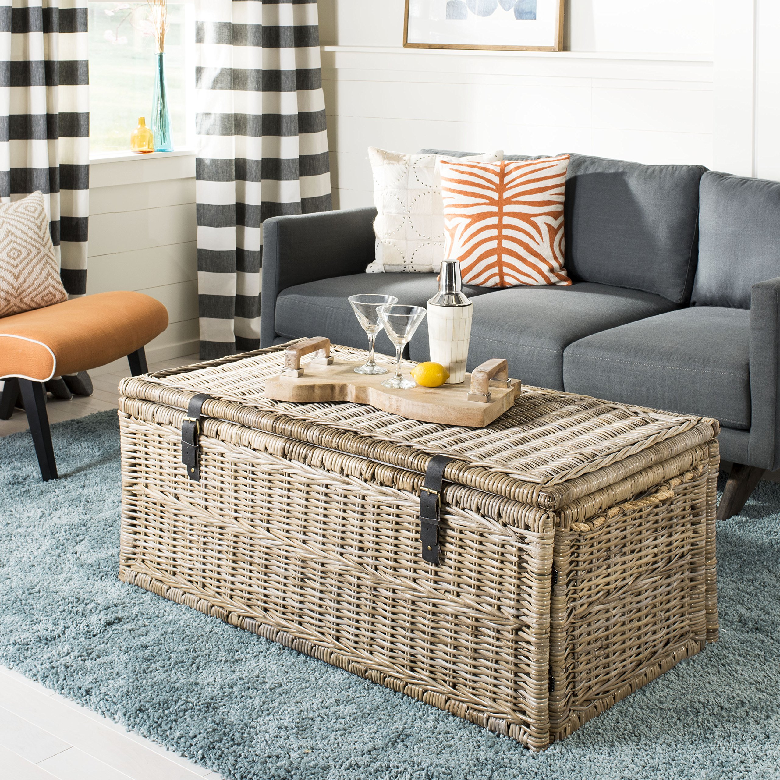 happimess Caden 46", Storage Coffee Table,Foldable, Not for Sitting ...