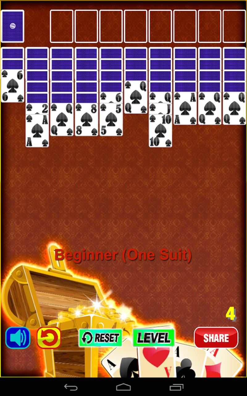 Gold Coin Treasures Classic Spider Solitaire Free for Kindle Fire 2015 ...