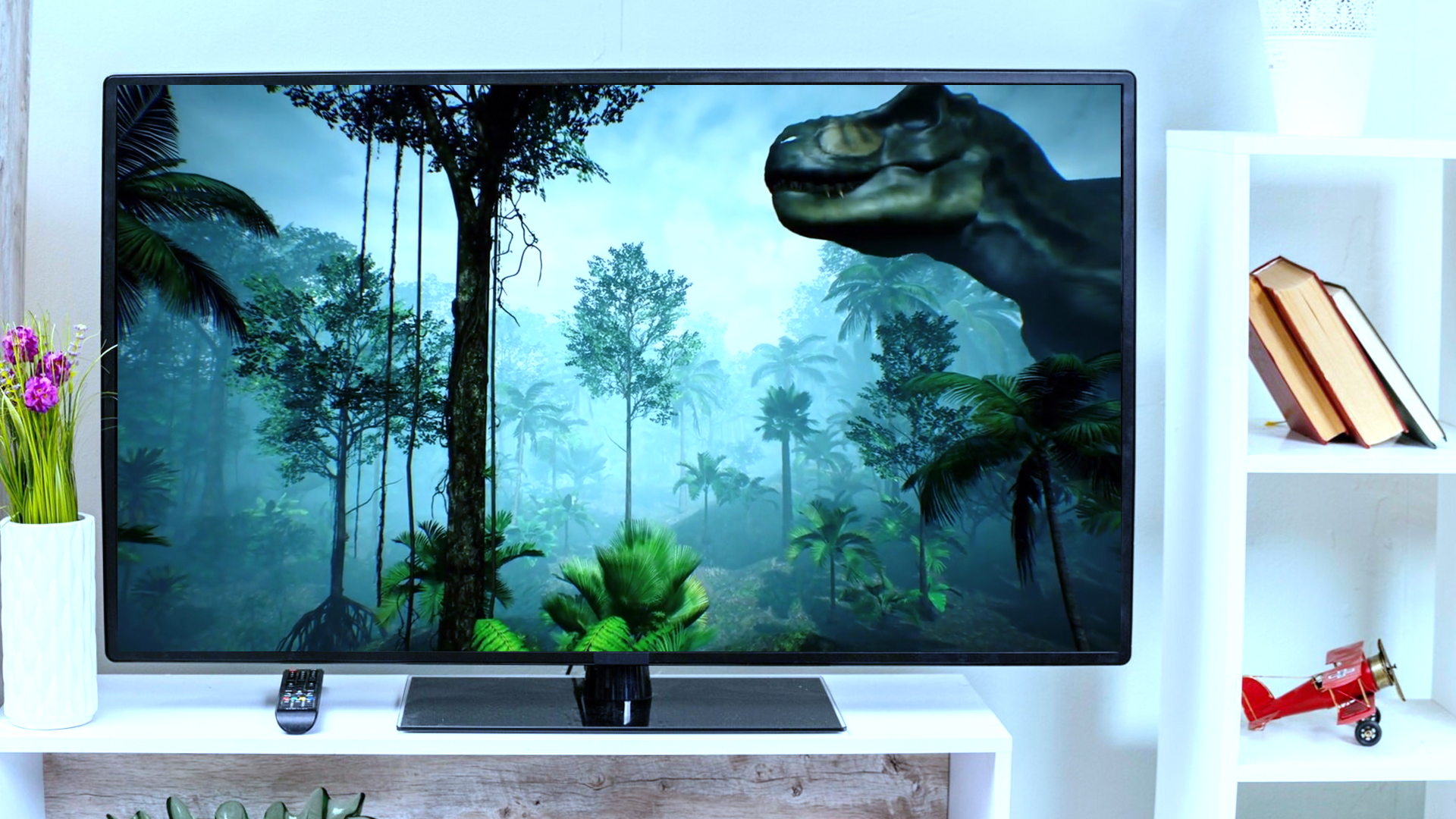 T-Rex Dinosaurs Jurassic Jungle Ambience Screensaver For Tablets And ...