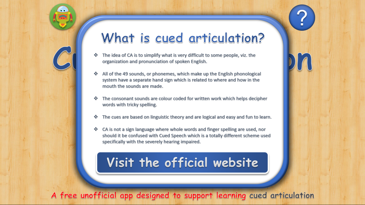 Cued Articulation - App on the Amazon Appstore