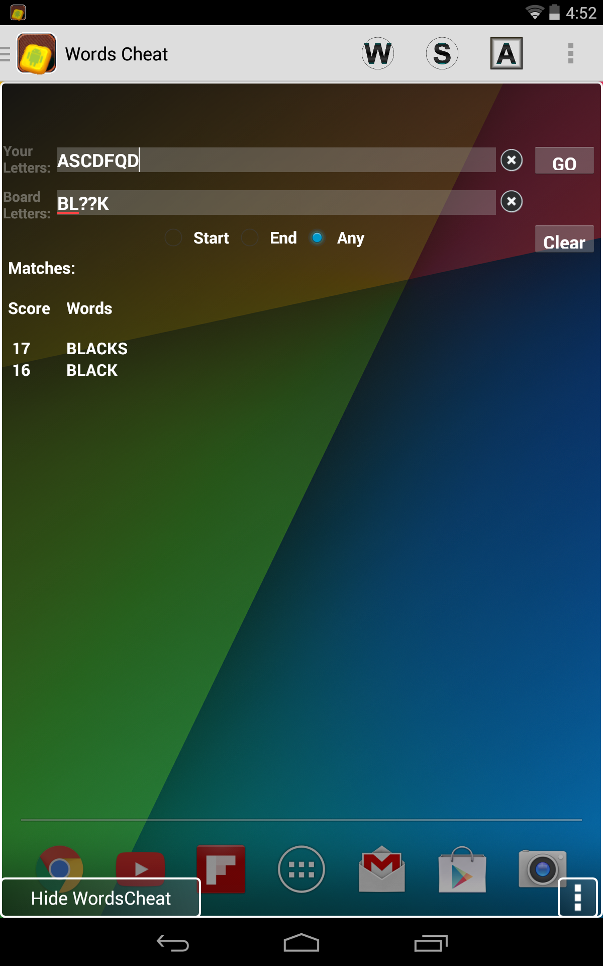 Words Cheat - App on Amazon Appstore