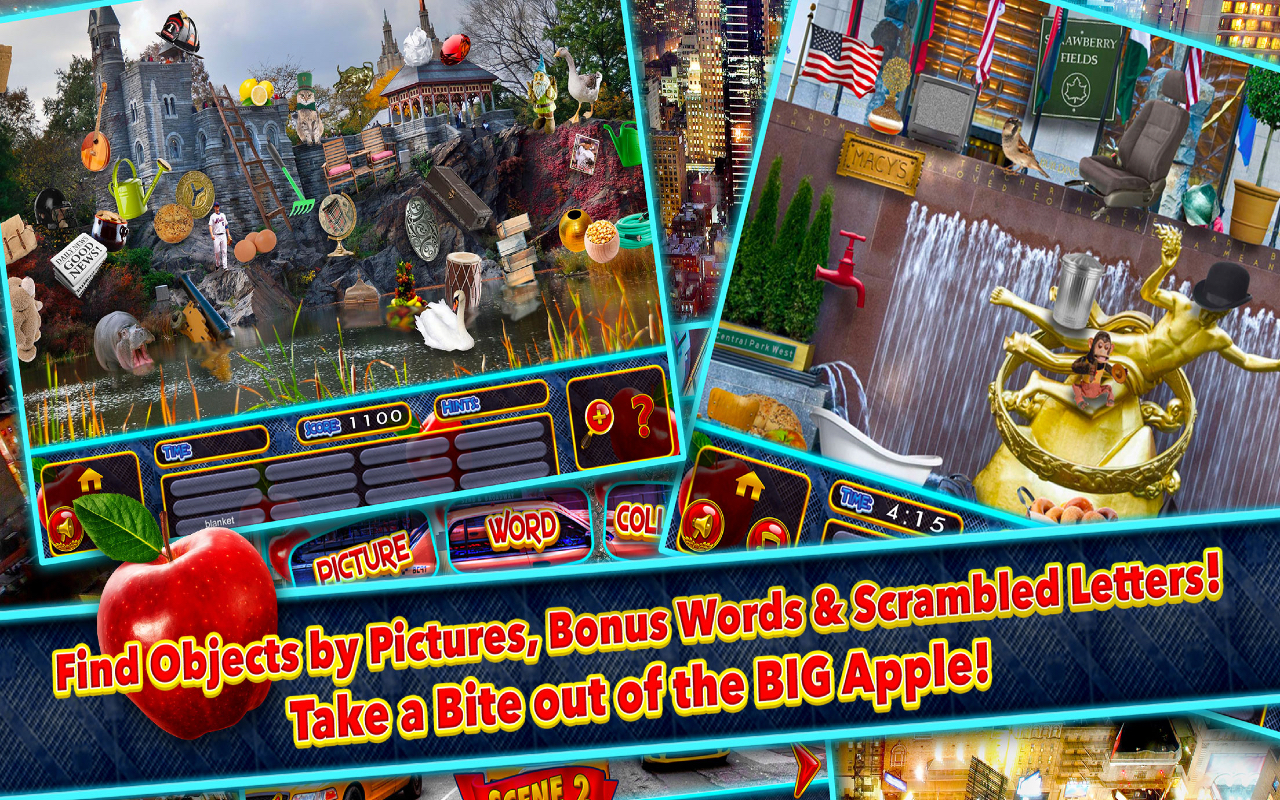 Hidden Objects New York City – Seek and Find Object Puzzle FREE Photo ...