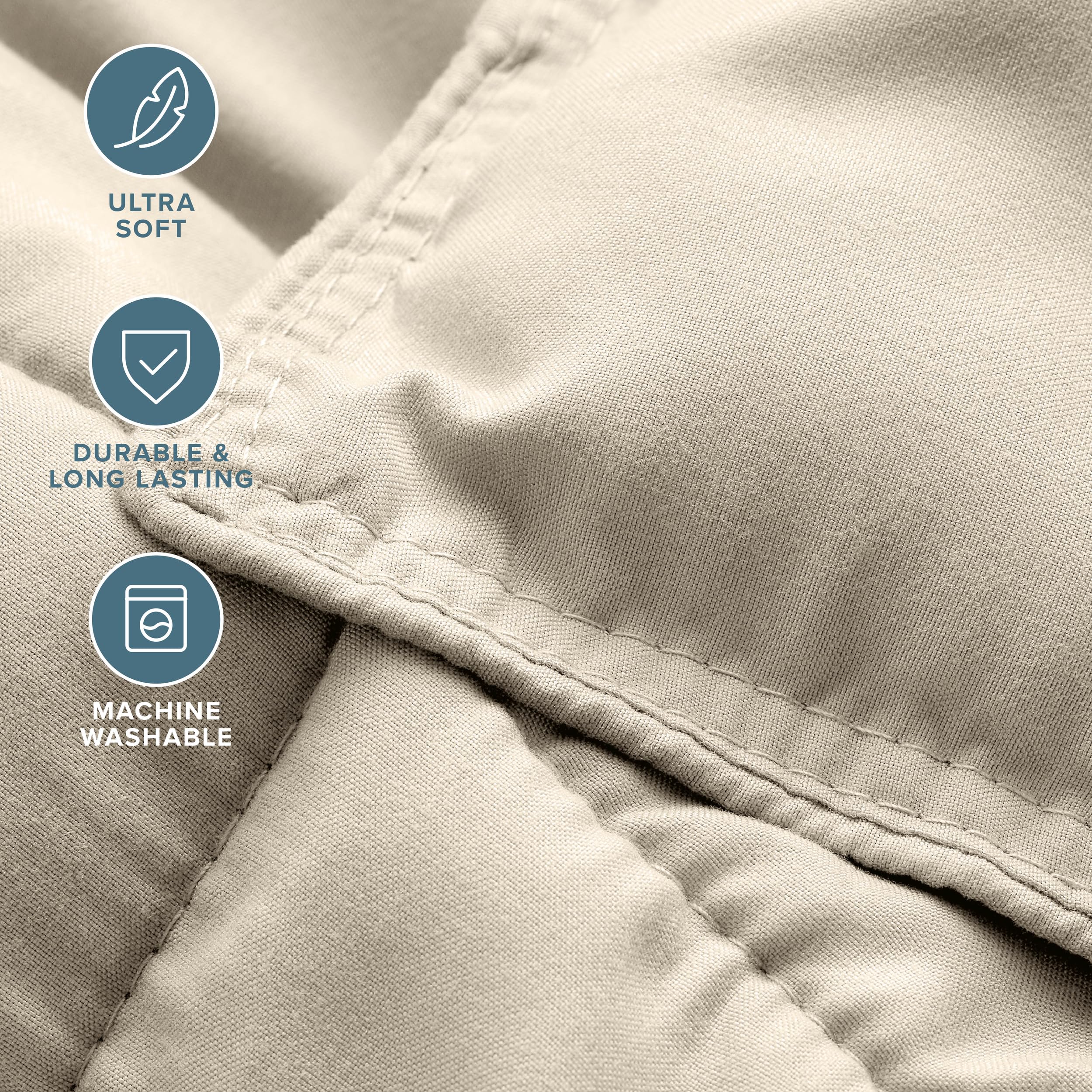Snapklik.com : Bare Home Comforter Set - Oversized Queen Size - Ultra ...