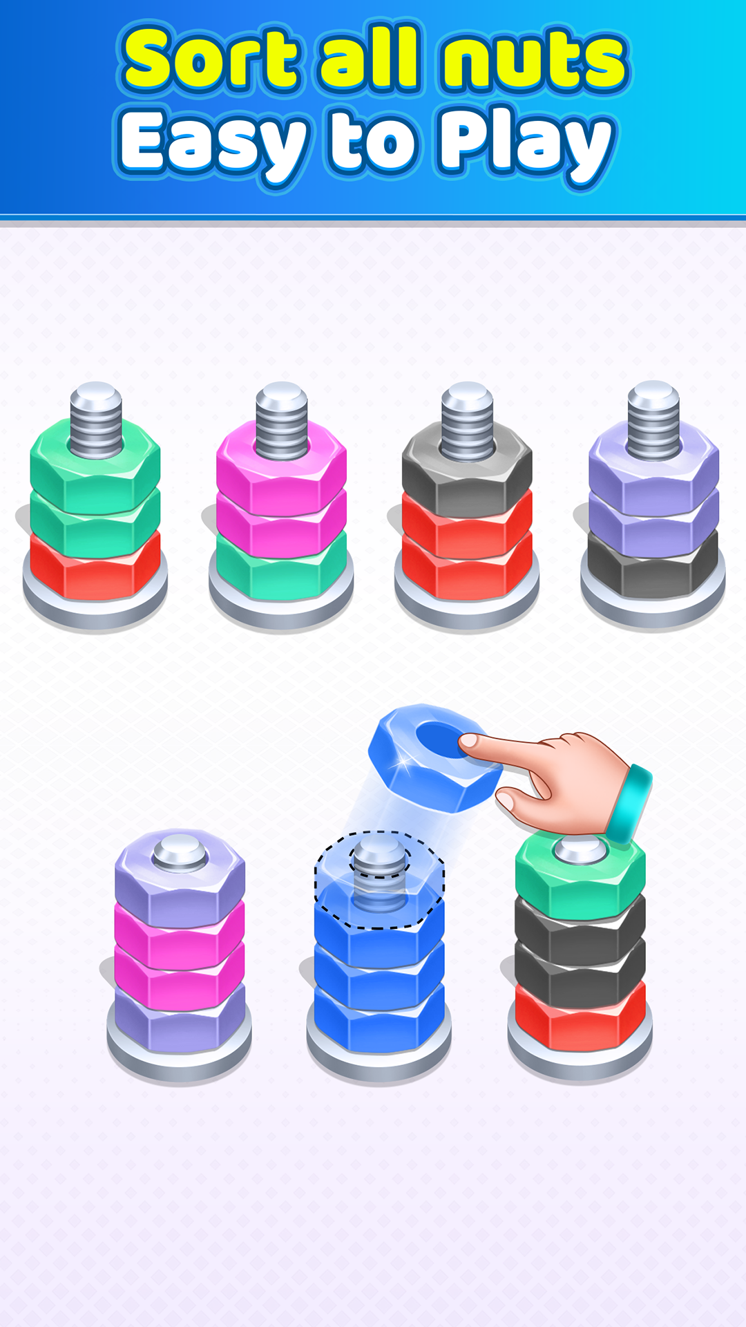 Nuts And Bolts Sorting 3d Game:Amazon.com:Appstore for Android