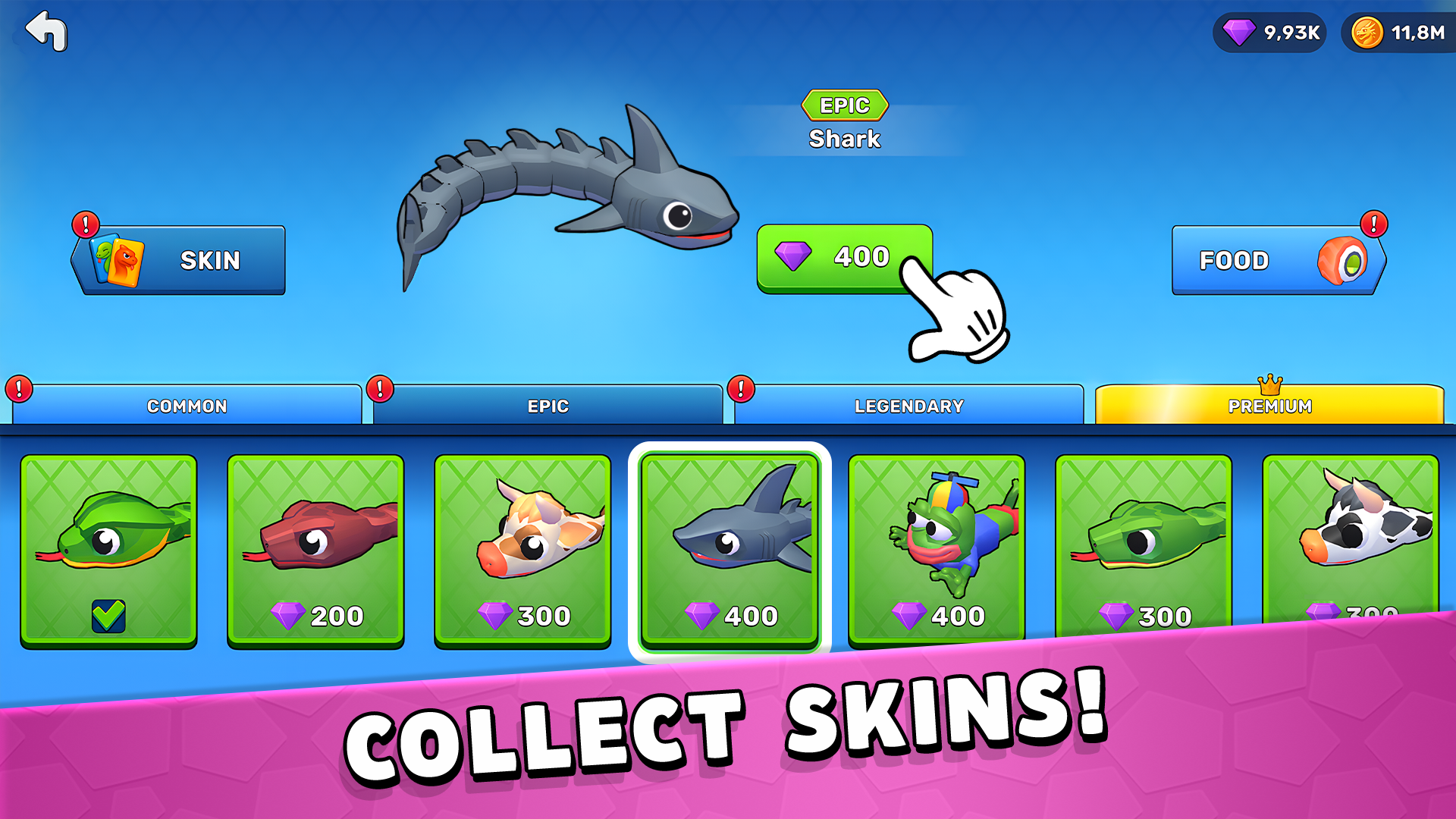 Snake Rush: Clash Battle 3D – Slither Simulator Game, Hungry Eater Arena, Worms Run War, Eat and ...