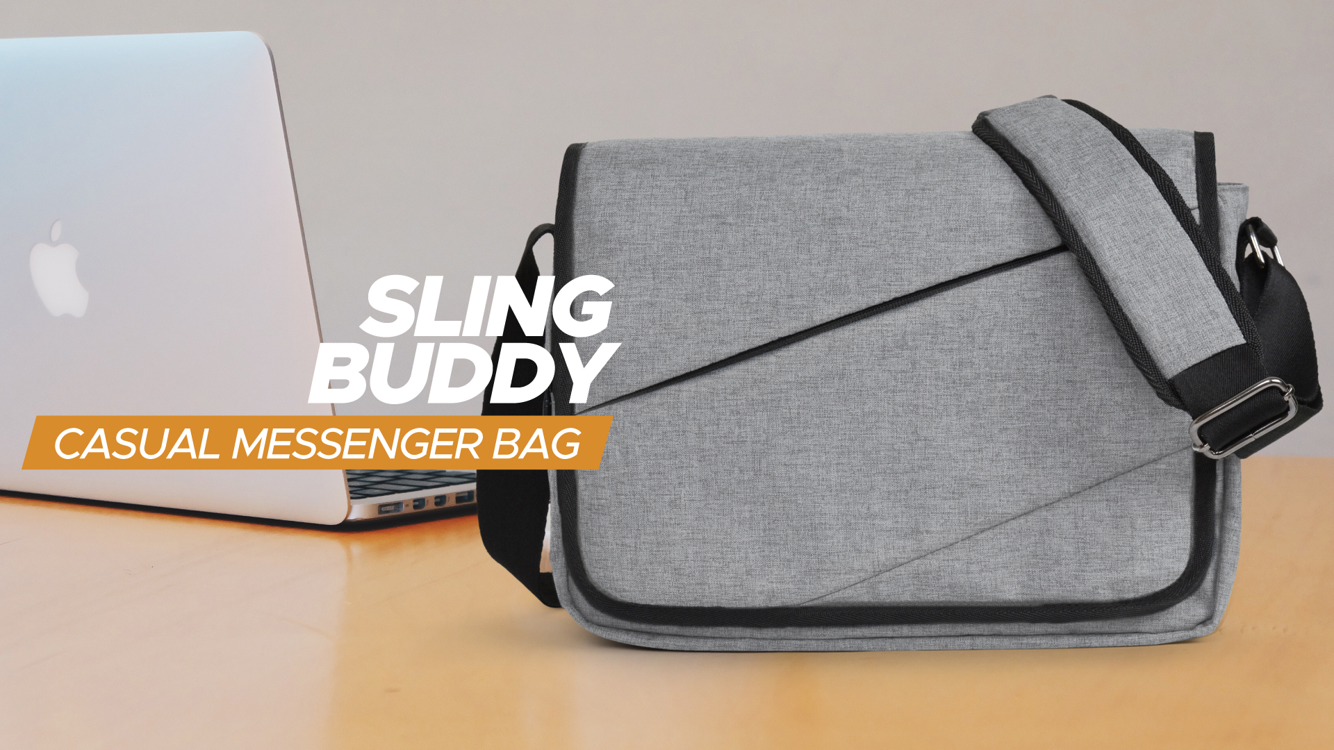 Watch Fatmug Casual Messenger Bag - Sling Buddy - Light Grey on Amazon Live