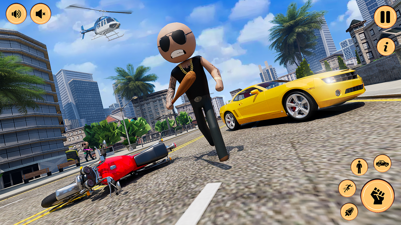 Real Stickman Gangster Open World City Fighting Game - App on the ...