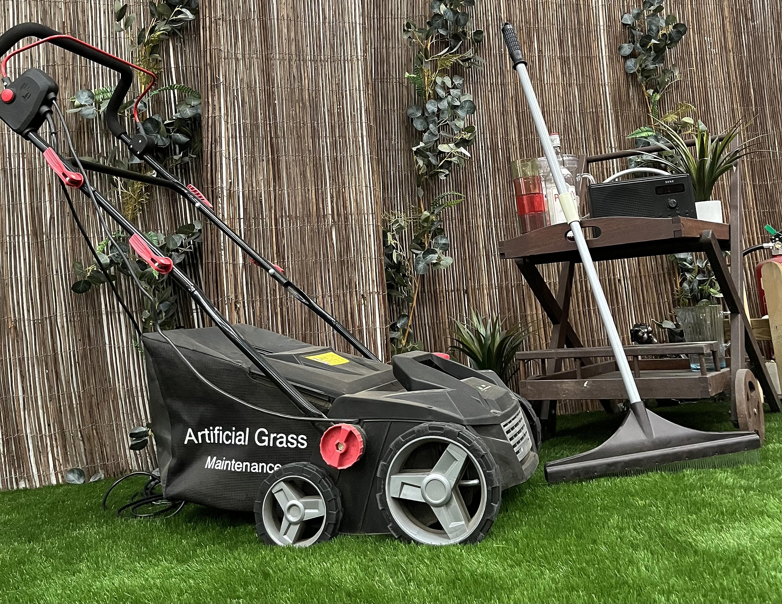 Artificial Turf Maintenance Lawn Brush/Broom Sweeper Twin Pack 1800w ...