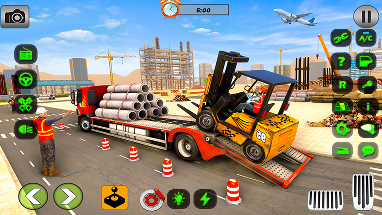 City Construction Sand Games : Heavy Excavator Truck Driver Game Free ...