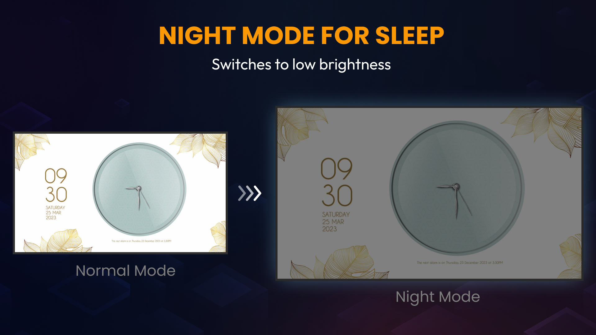 Alarm Clock with Beautiful Clock Face Screensaver - Peaceful Wallpaper ...