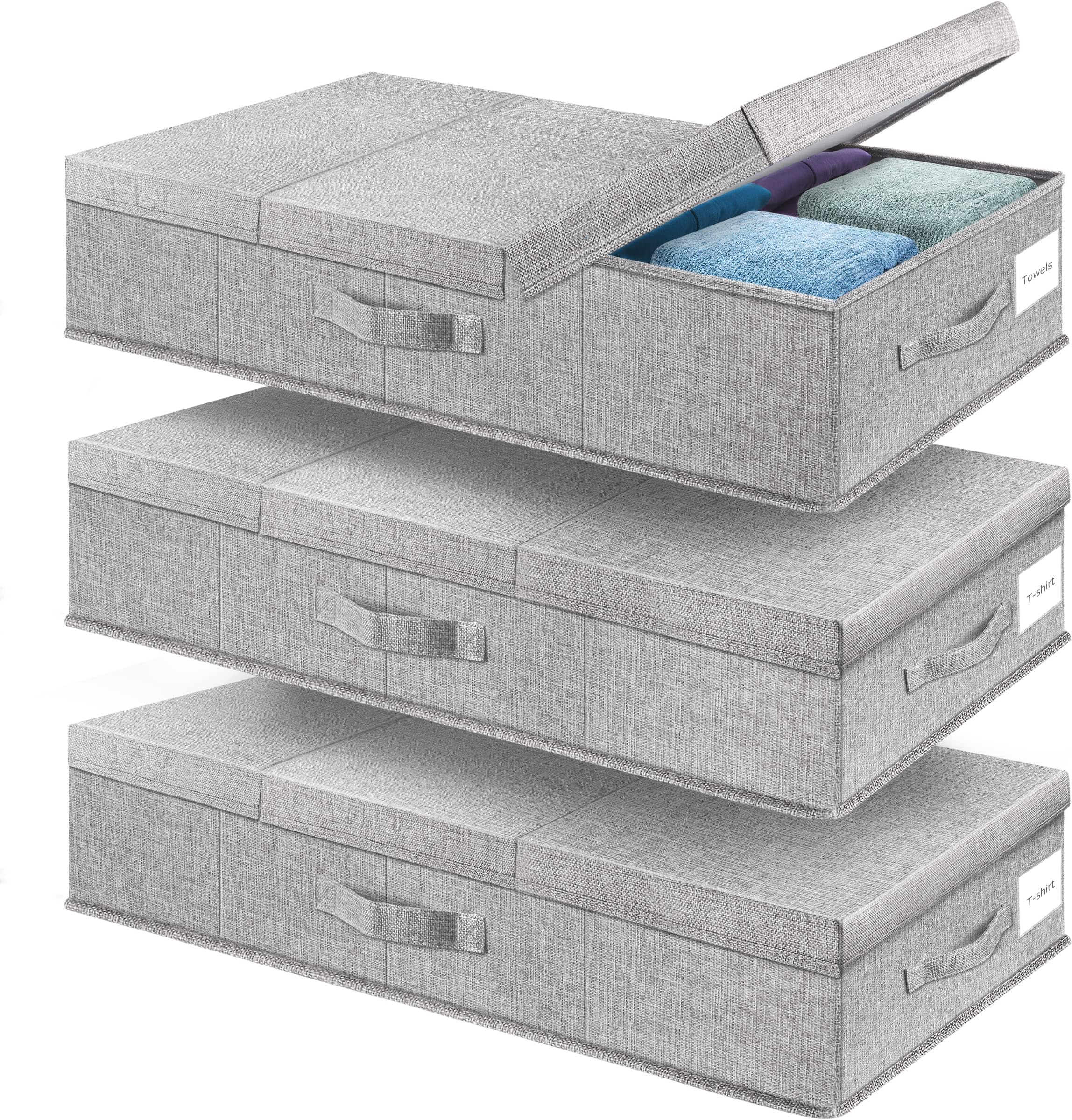 Amazon.com: Supowin Underbed Storage Containers Bin with Lids (Set of 2 ...