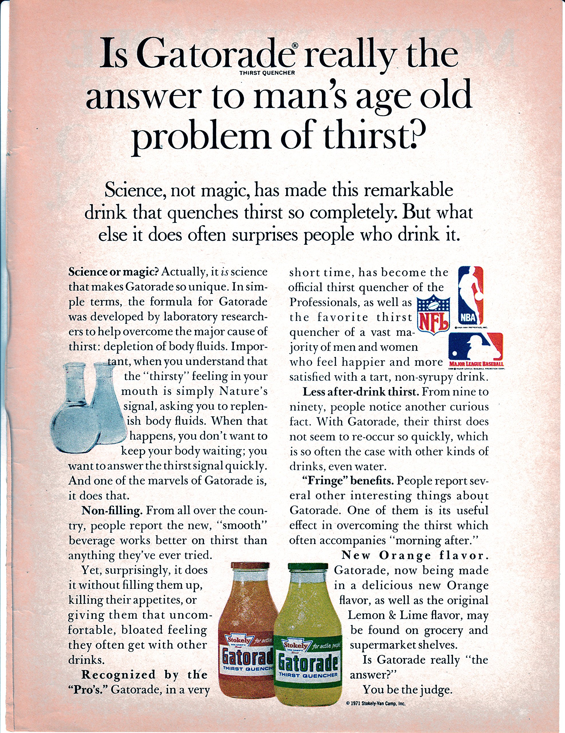 Gatorade Magazine Advertisements