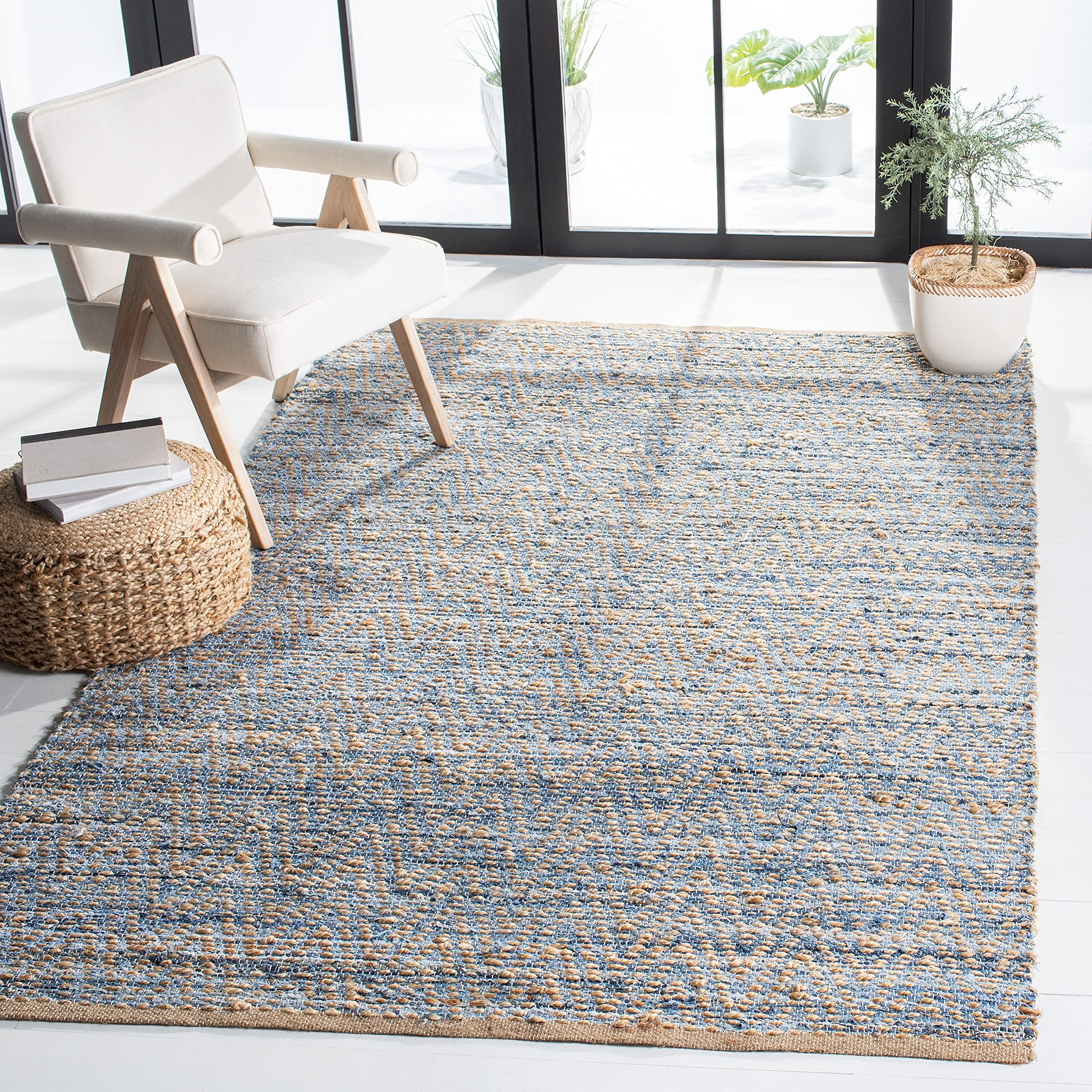 Amazon.com: SAFAVIEH Cape Cod Collection Accent Rug - 3' x 5', Blue ...