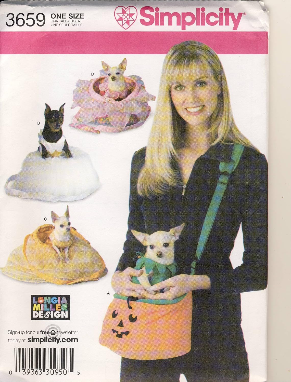 Amazon.com: Simplicity Sewing Pattern 3659 - Use to Make - Tea Cup Dog ...
