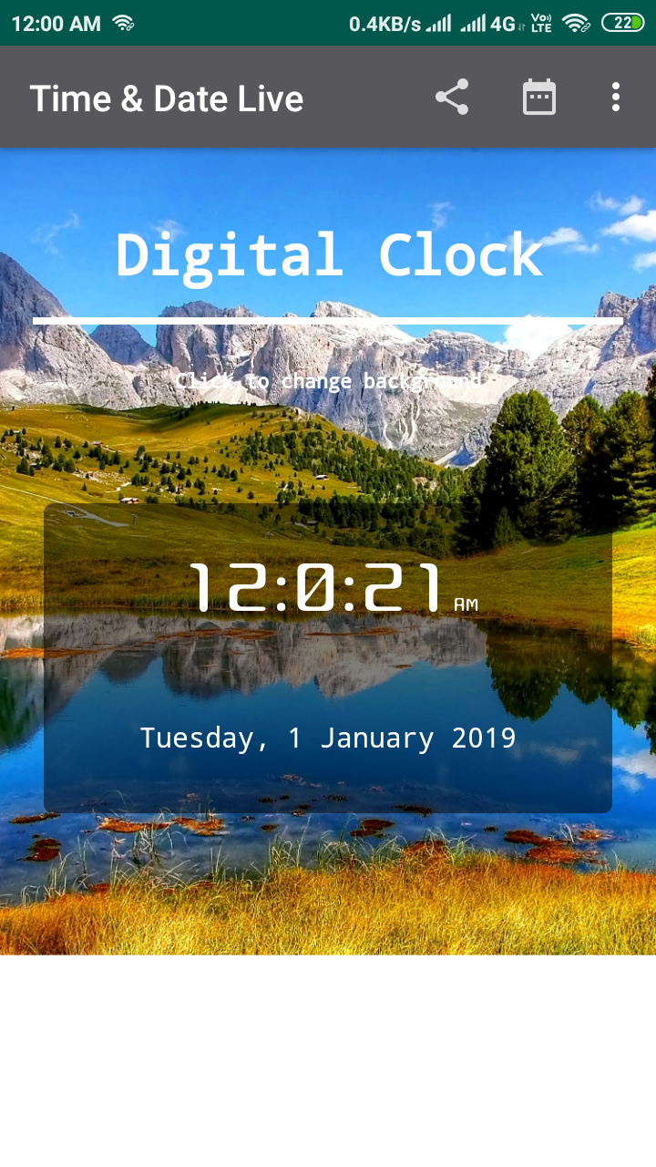 Digital Time Date Clock - App on Amazon Appstore