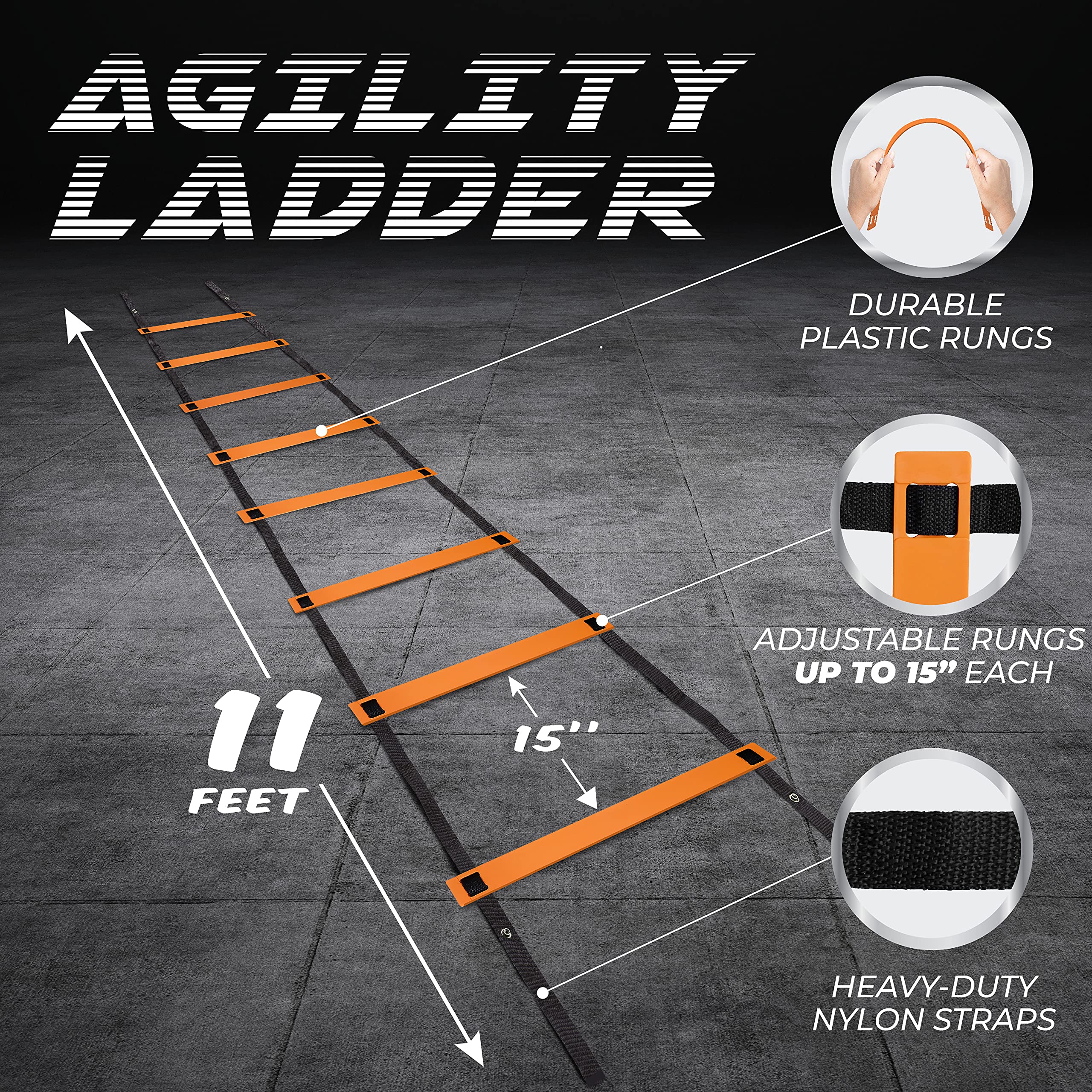 Snapklik.com : YES4ALL Agility Ladder