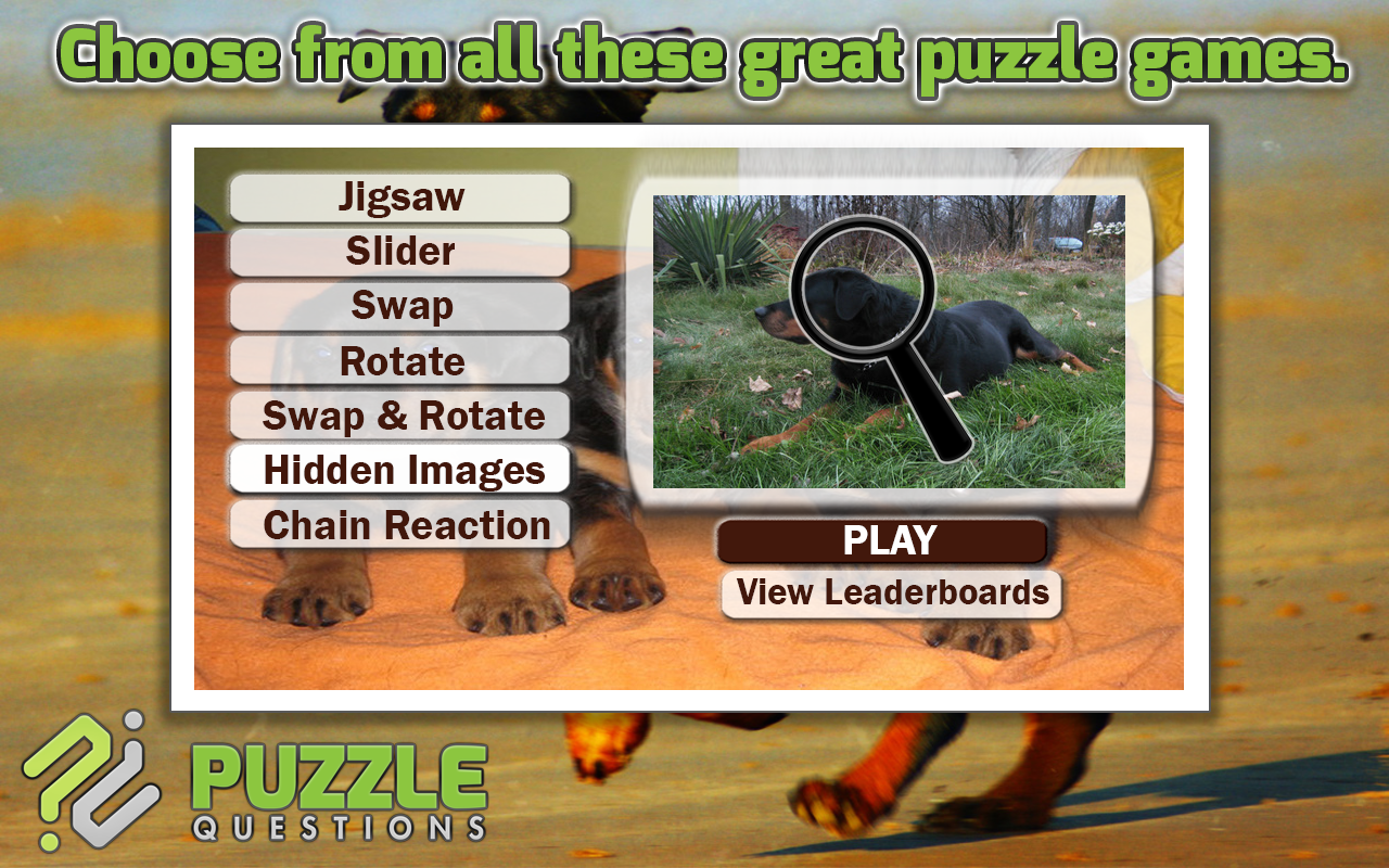 Rottweiler JigsawPuzzle Games - App on Amazon Appstore