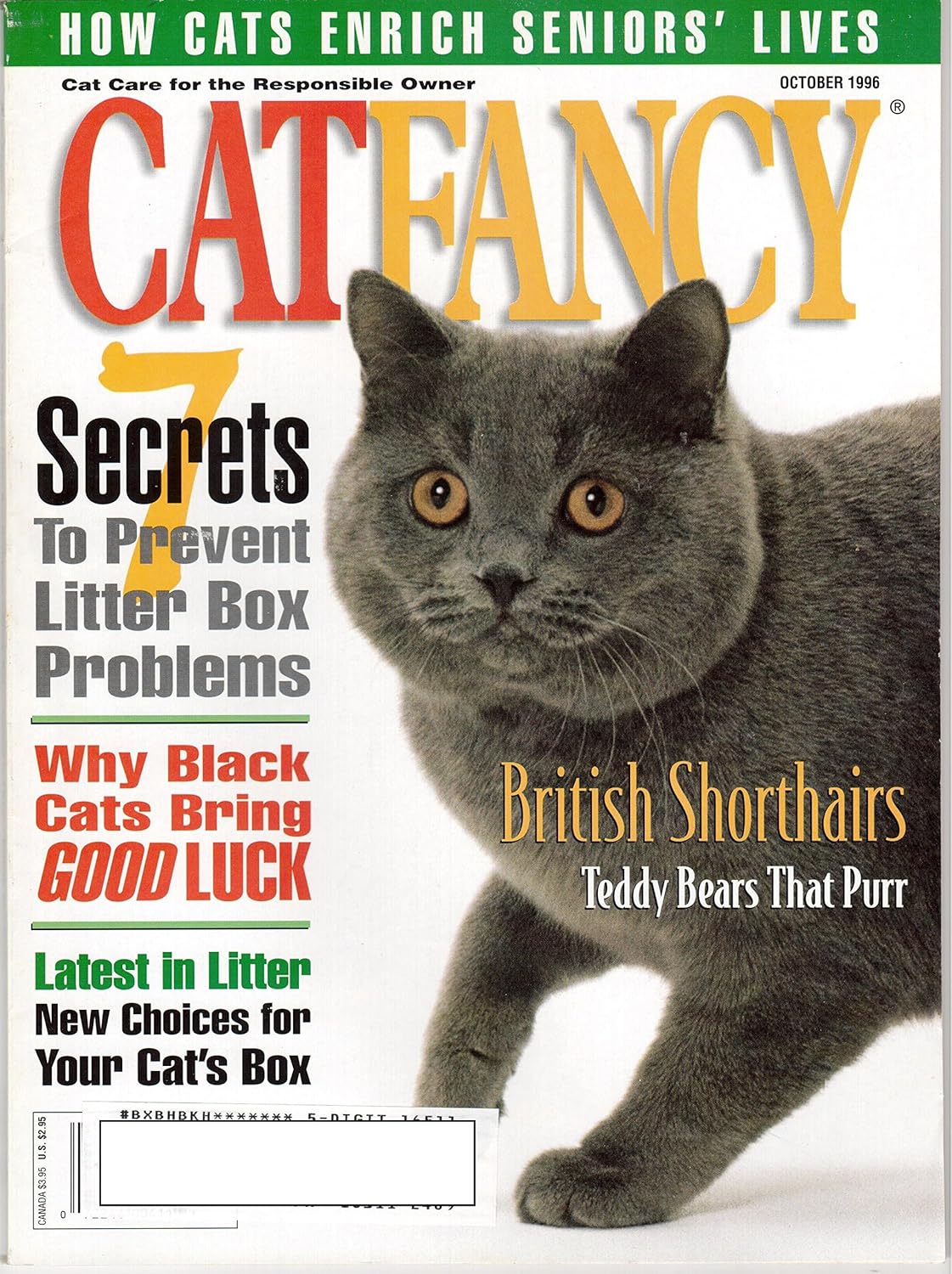 Cat Fancy Magazine October 1996: Cat Fancy Magazine: Amazon.com: Books