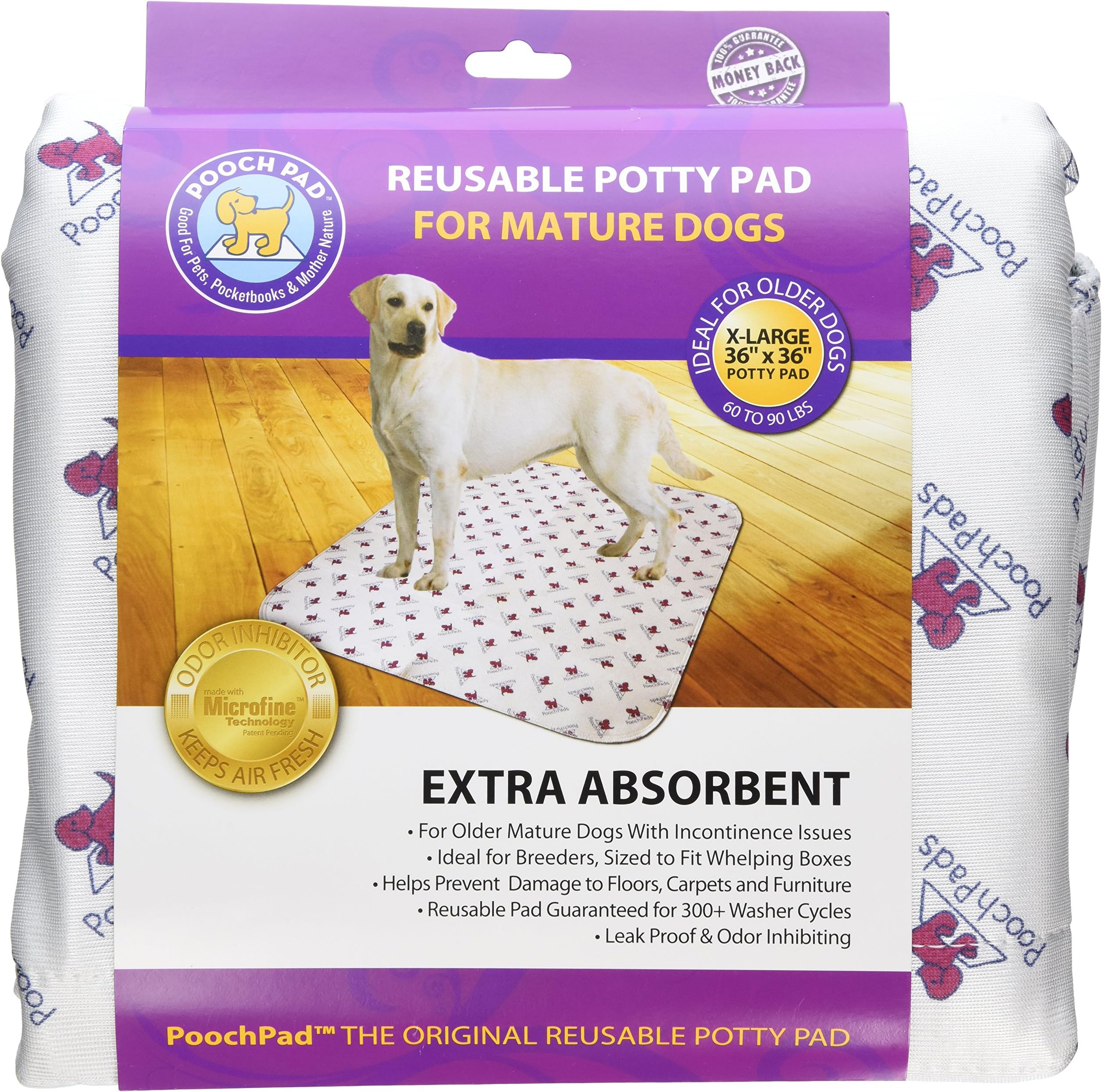 Amazon.com: PoochPad Extra Absorbent Washable, Reusable Potty Pad for ...