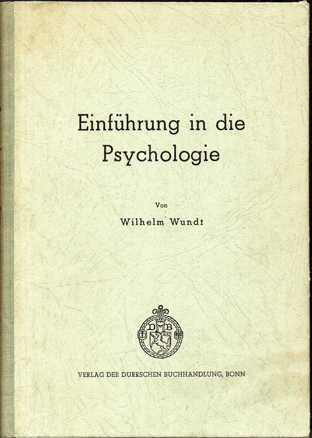 Einführung in die Psychologie: Wilhelm Wundt: Psychology: Amazon Canada