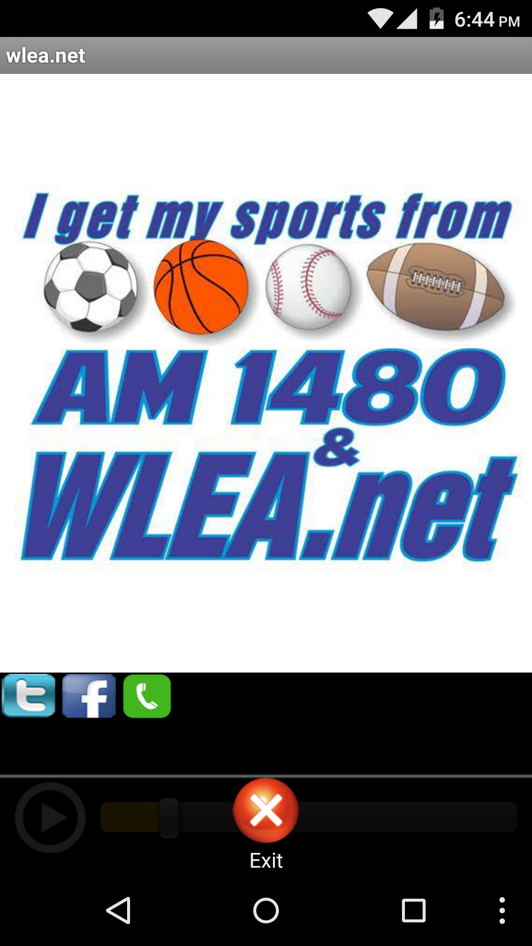 Aplicación wlea.net en Amazon Appstore